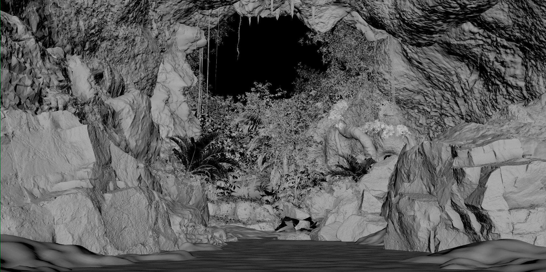 cave wall texture drawing