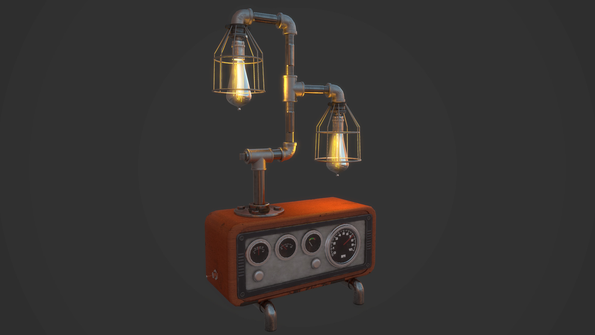 ArtStation - Steampunk Machine Age Lamp