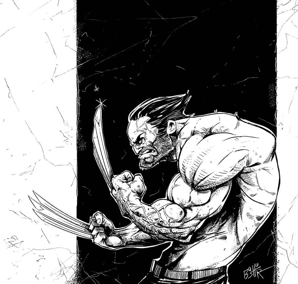 ArtStation - #Wolverine #inking #photoshop #XMAN #illustration #Comic # ...