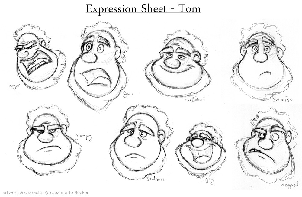 Jeannette Becker - 2D Art - Character Design - Short Story "The Bull ...