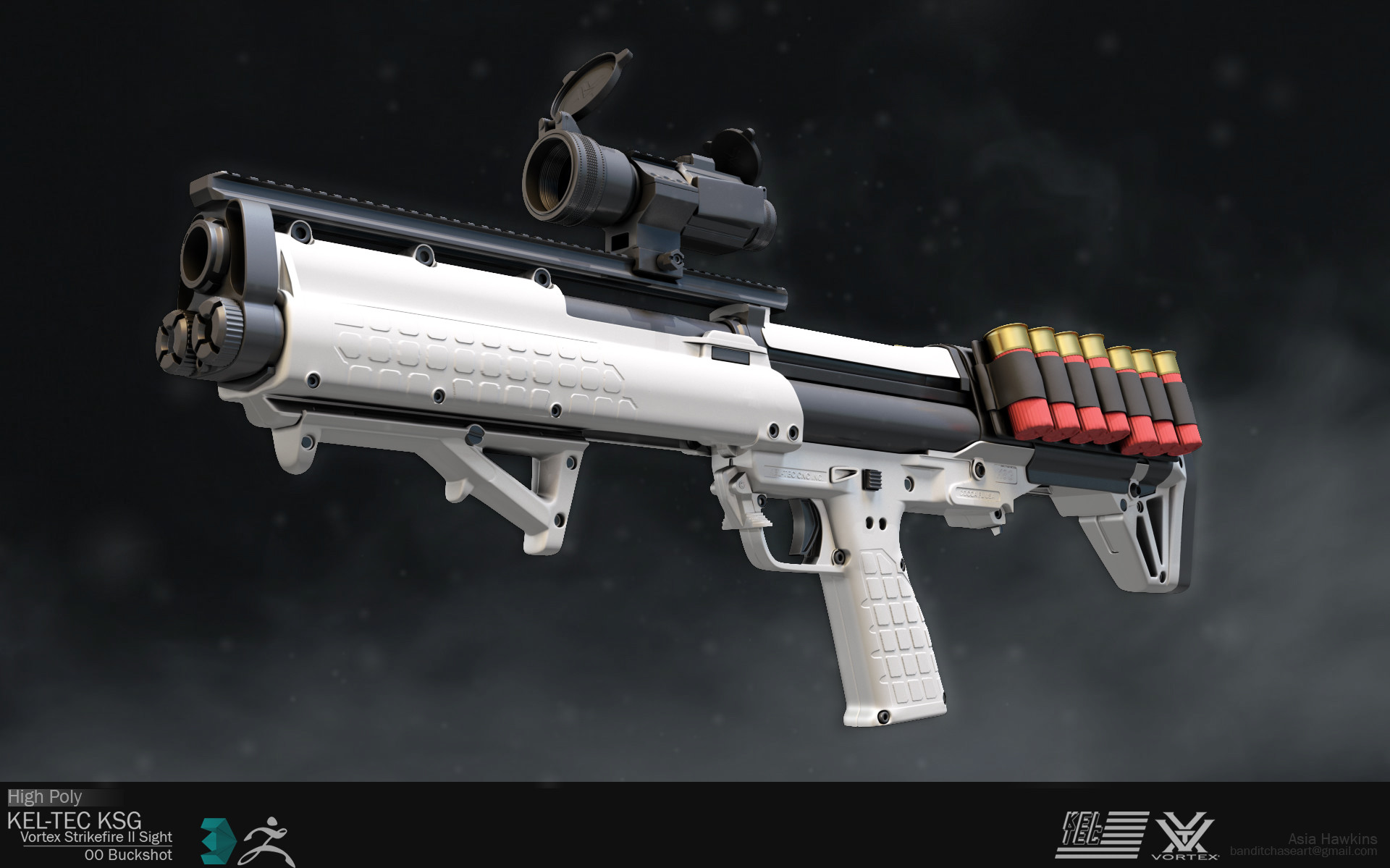 Asia Rendon - Kel-Tec KSG - Vortex StrikeFire Scope