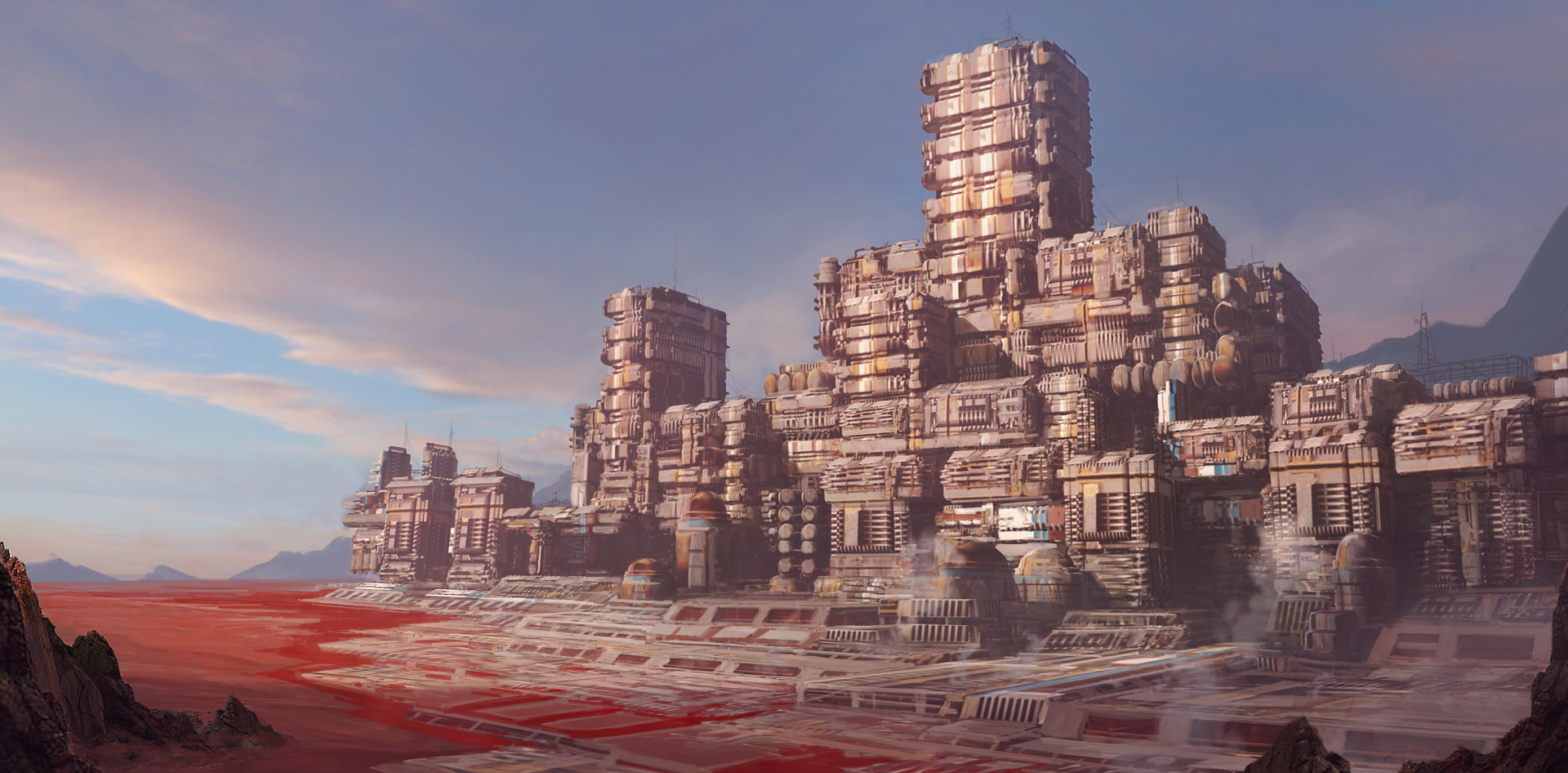 ArtStation - Rusty sci-fi base