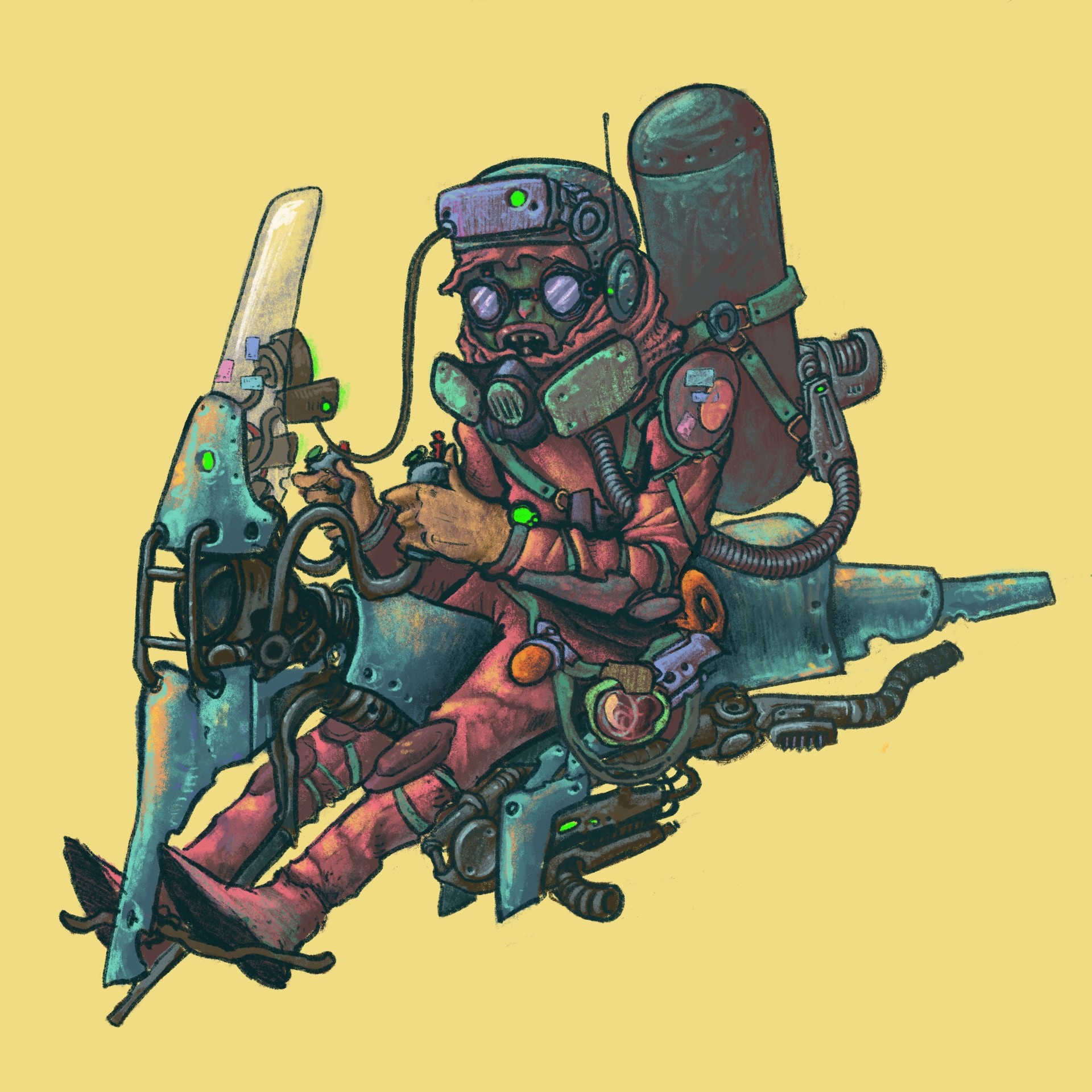 ArtStation - Character design rider