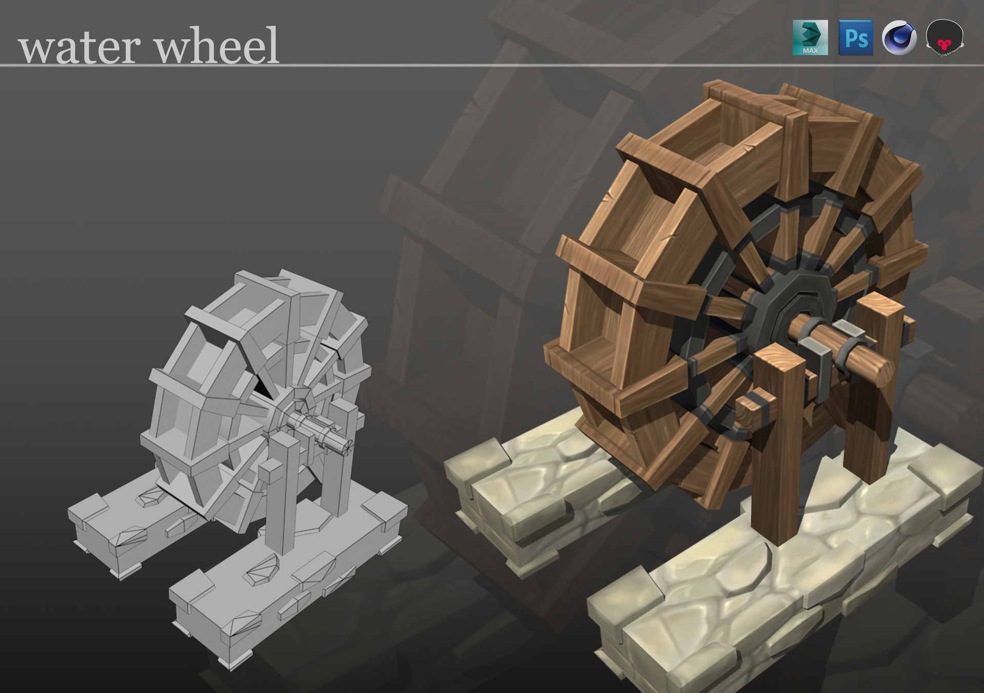 ArtStation - waterwheel