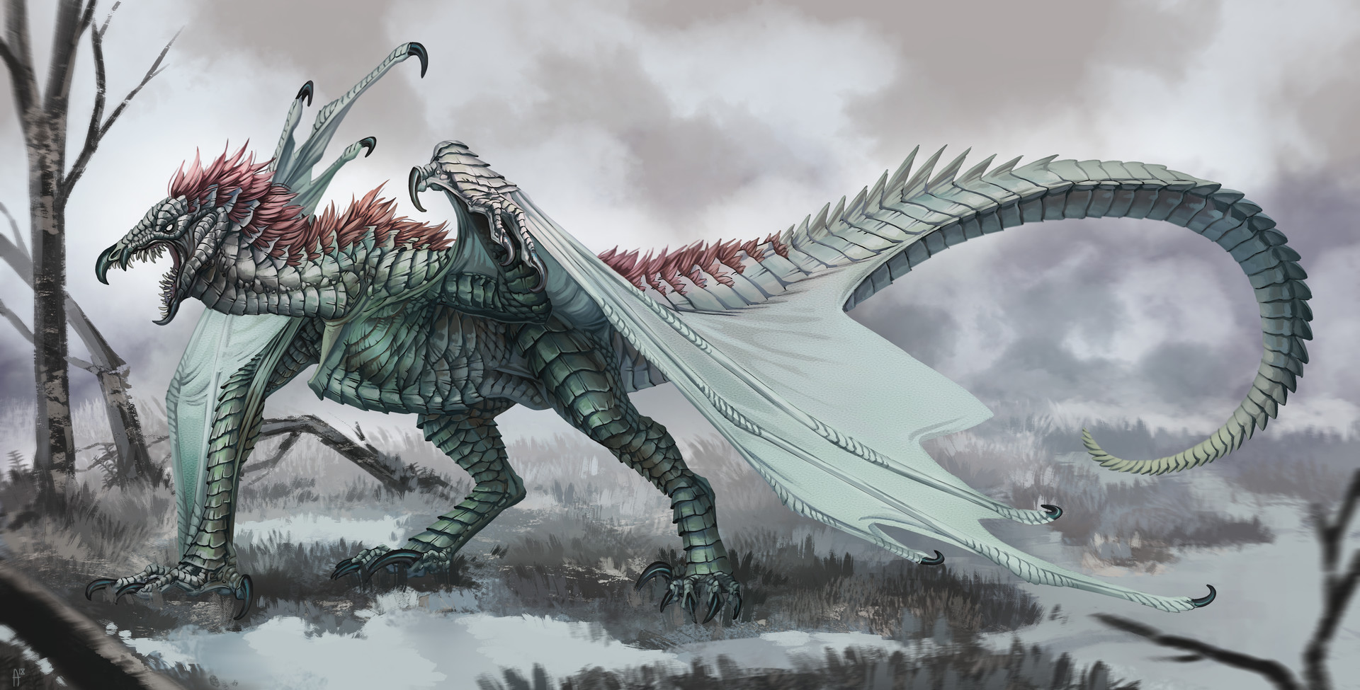 ArtStation - Marsh dragon