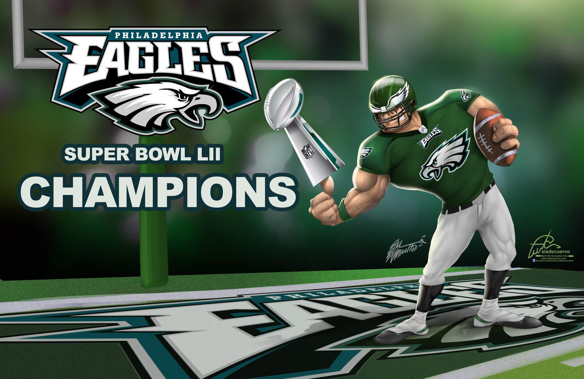 ArtStation - Philadelphia Eagles Champions