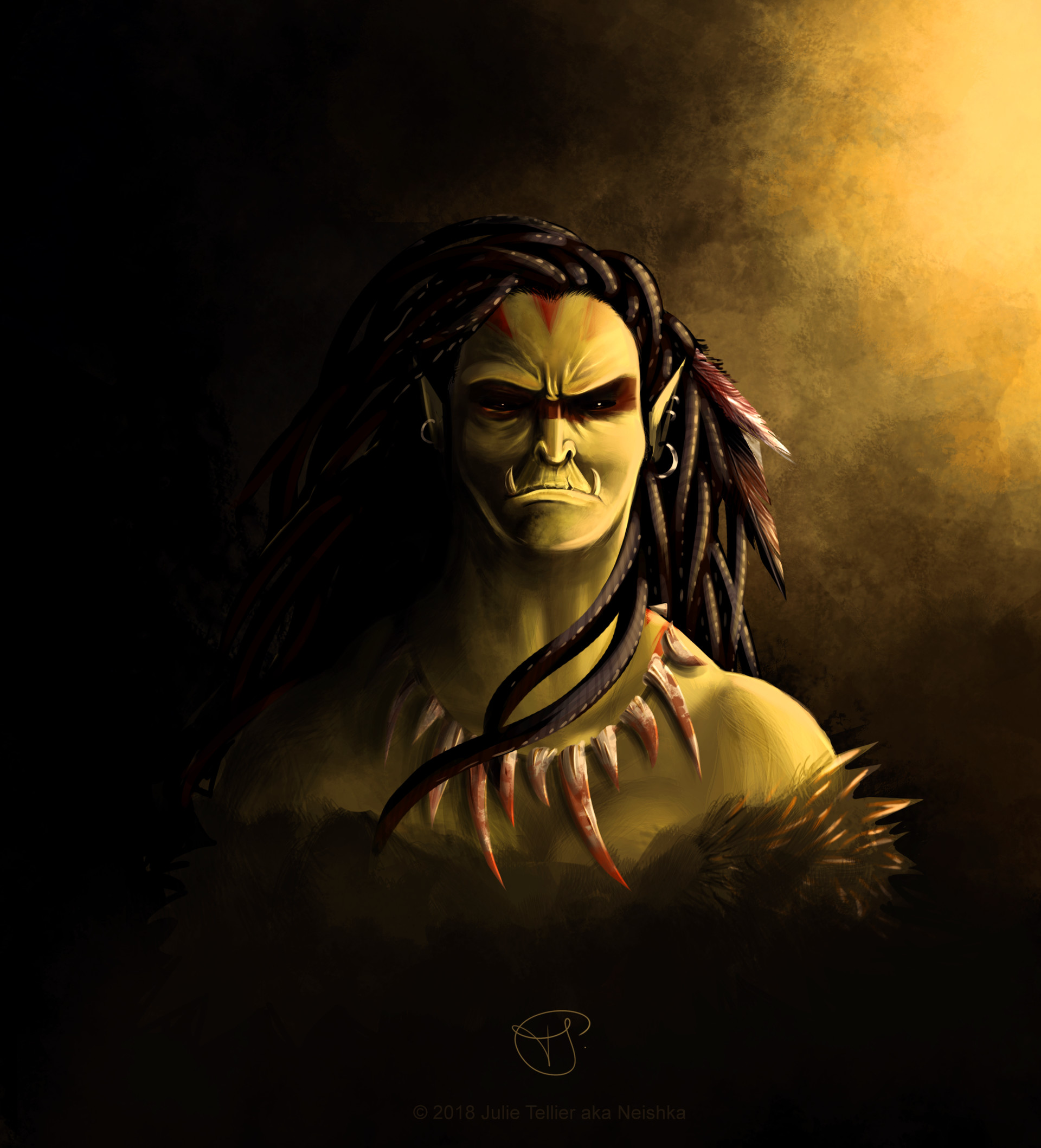 ArtStation - Original creation - Orc woman