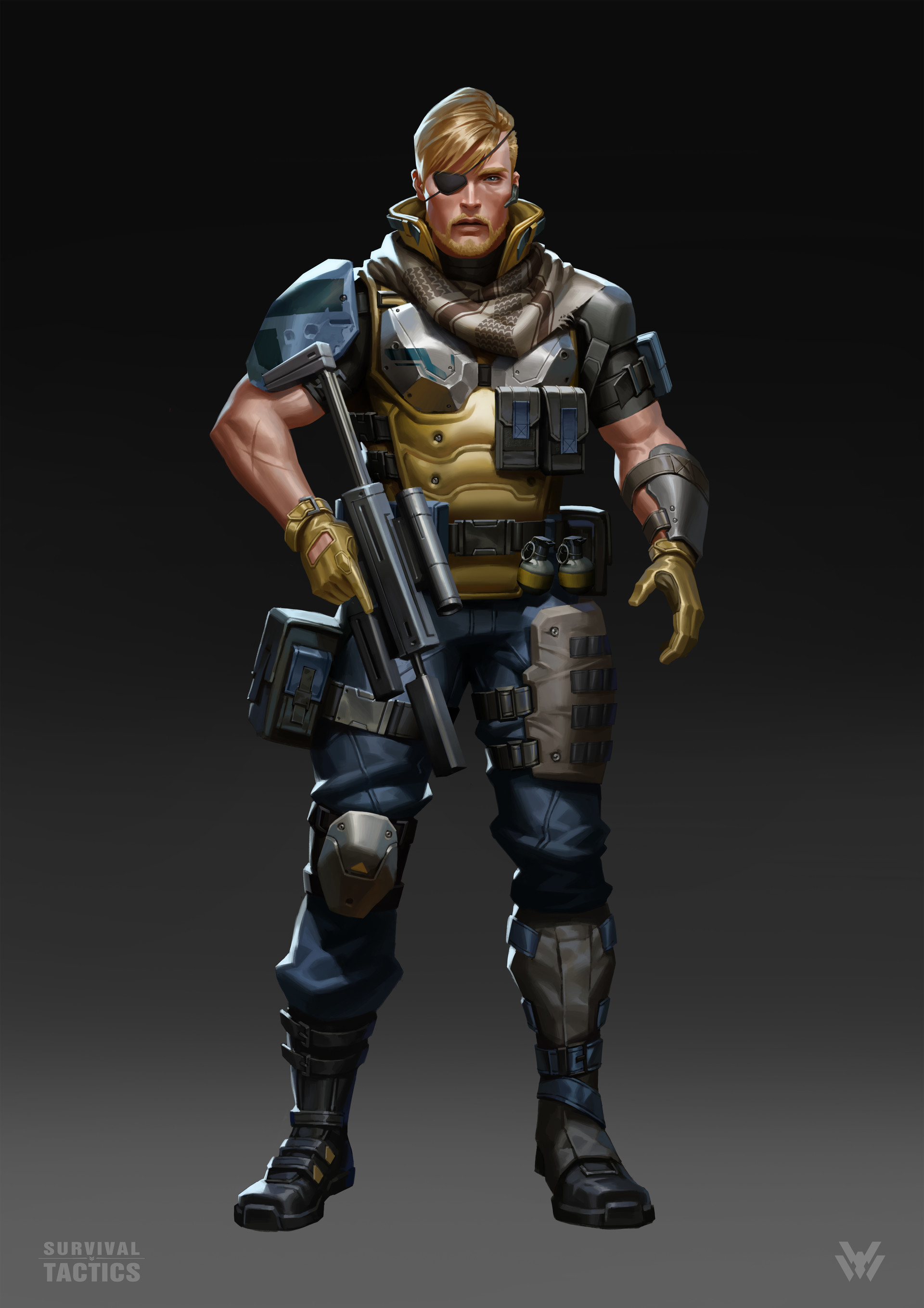 ArtStation - Commander design for the game—Survival tactics