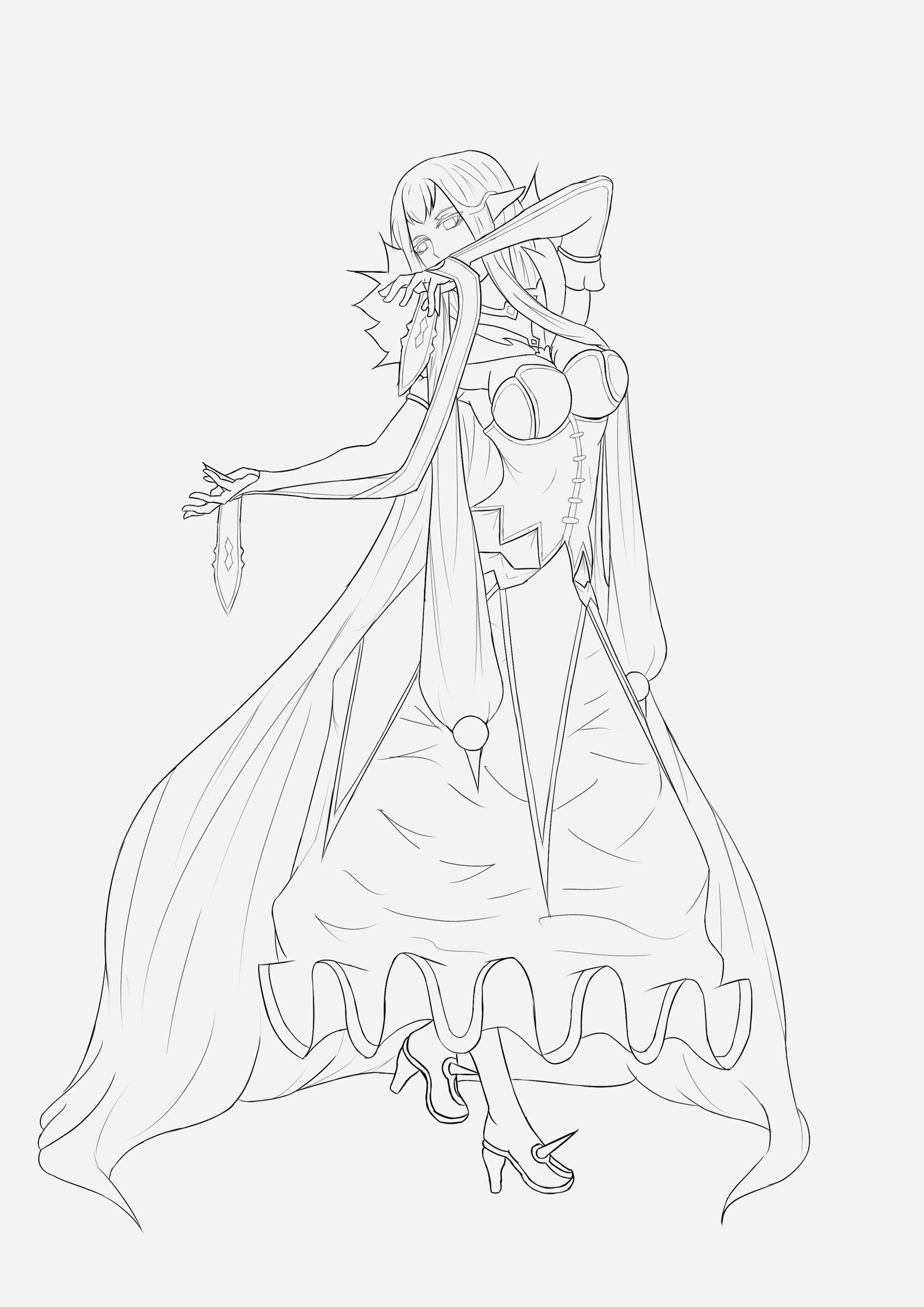 ArtStation - zaeleaz semiramis drawing