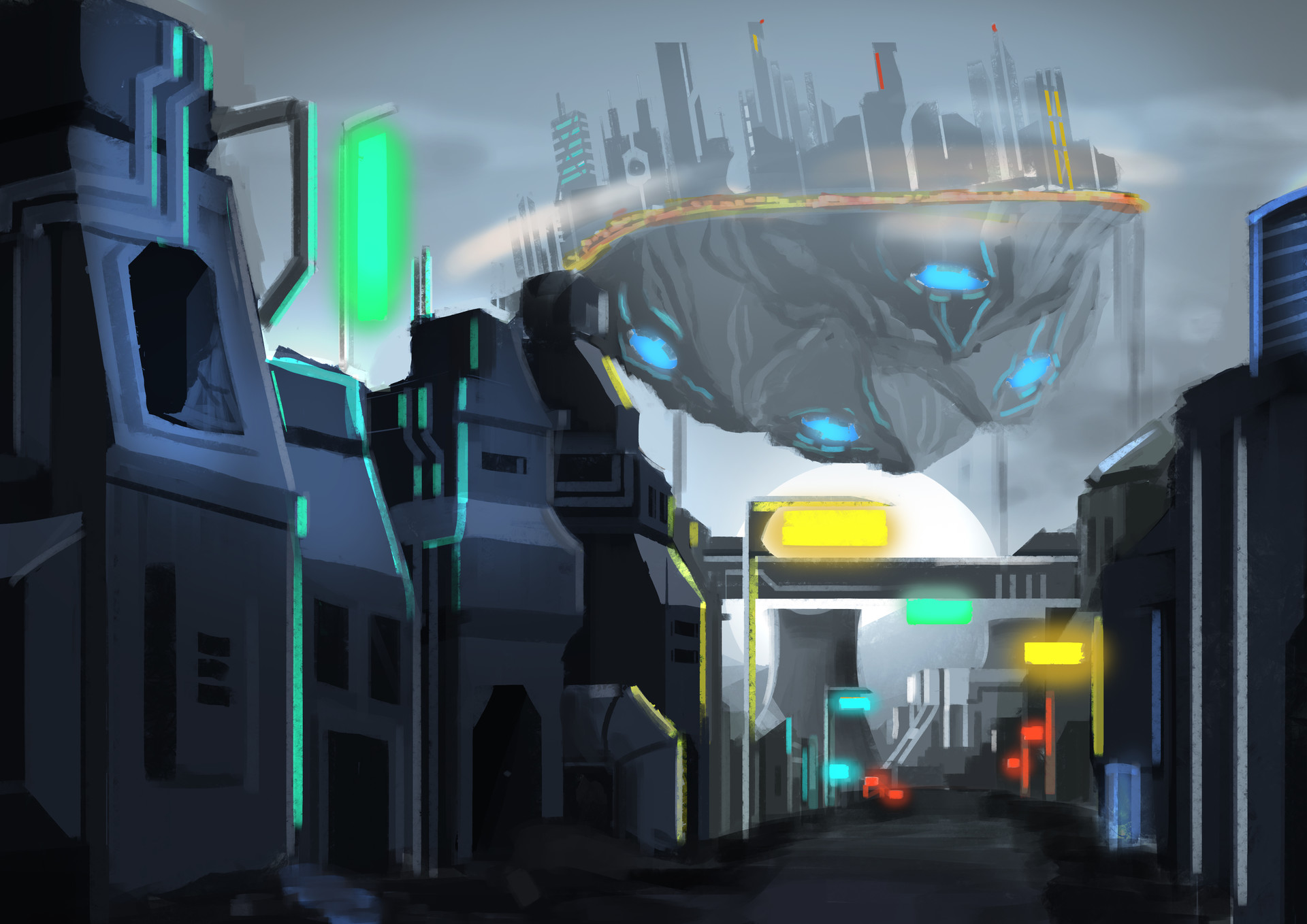 ArtStation - Sci-fi Slum