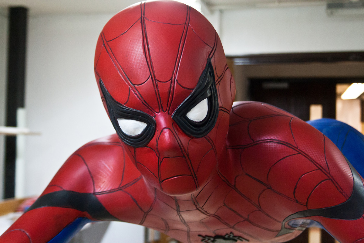 Sharon Huls - Lifesize Spiderman Model