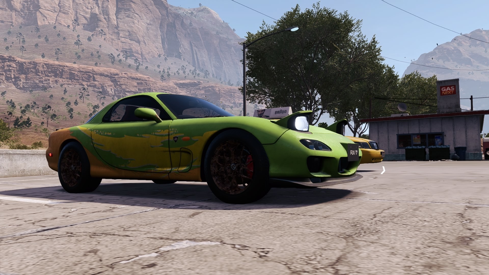 ArtStation - Abandoned Car- Mazda RX-7 Race