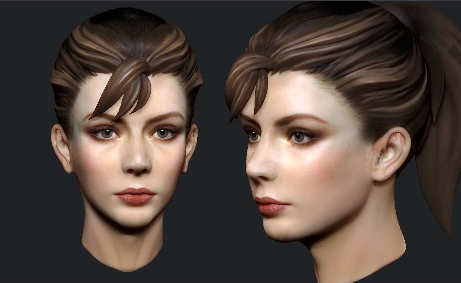 ArtStation - Human woman head