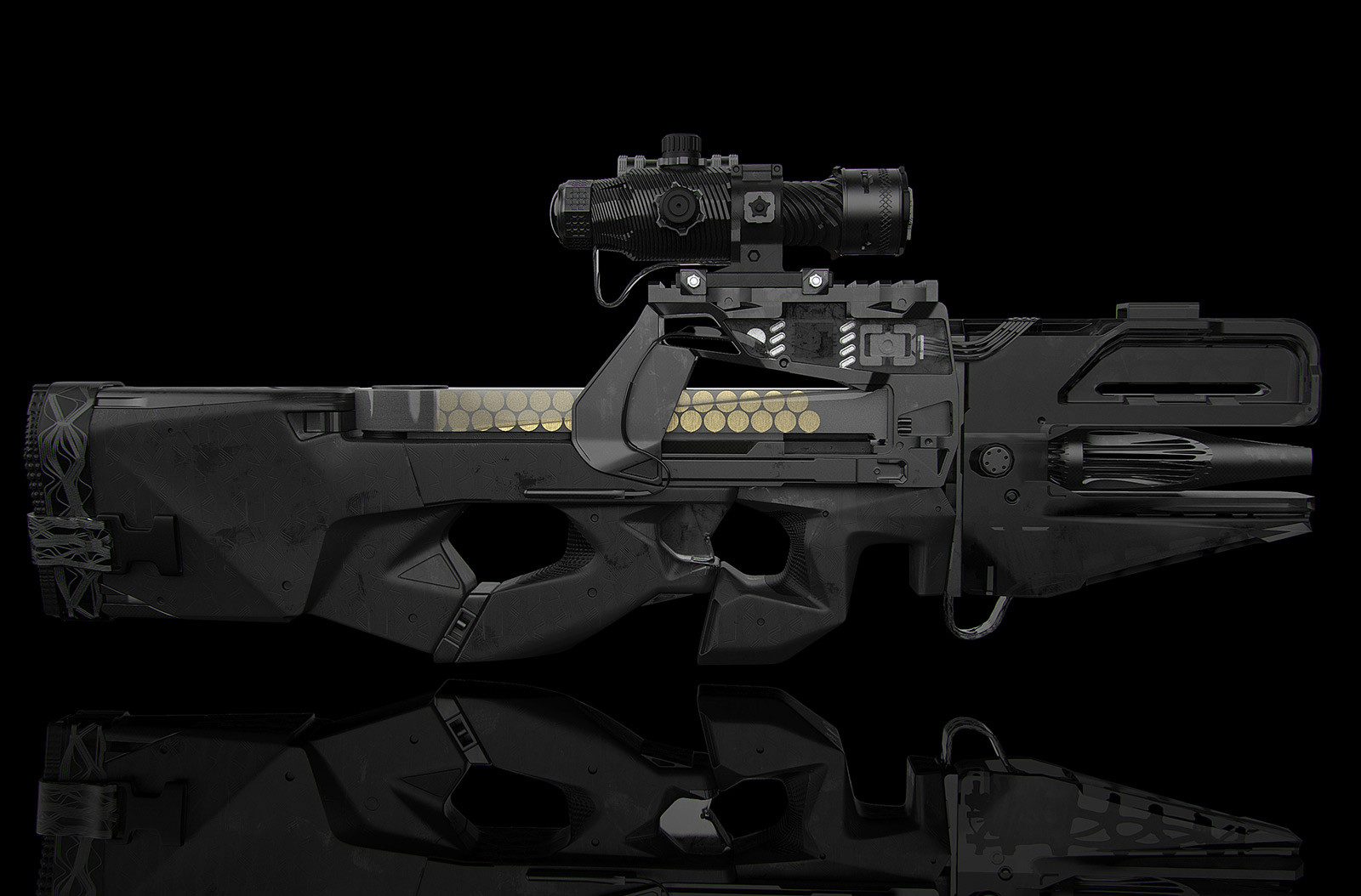 ArtStation - p90 :: WIP