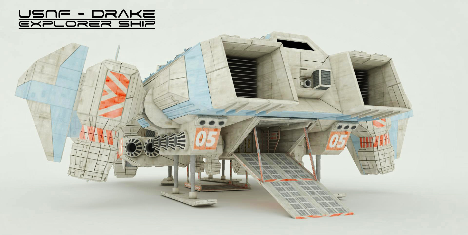 Shaun Williams - CDF Explorer class Space Ship - Drake