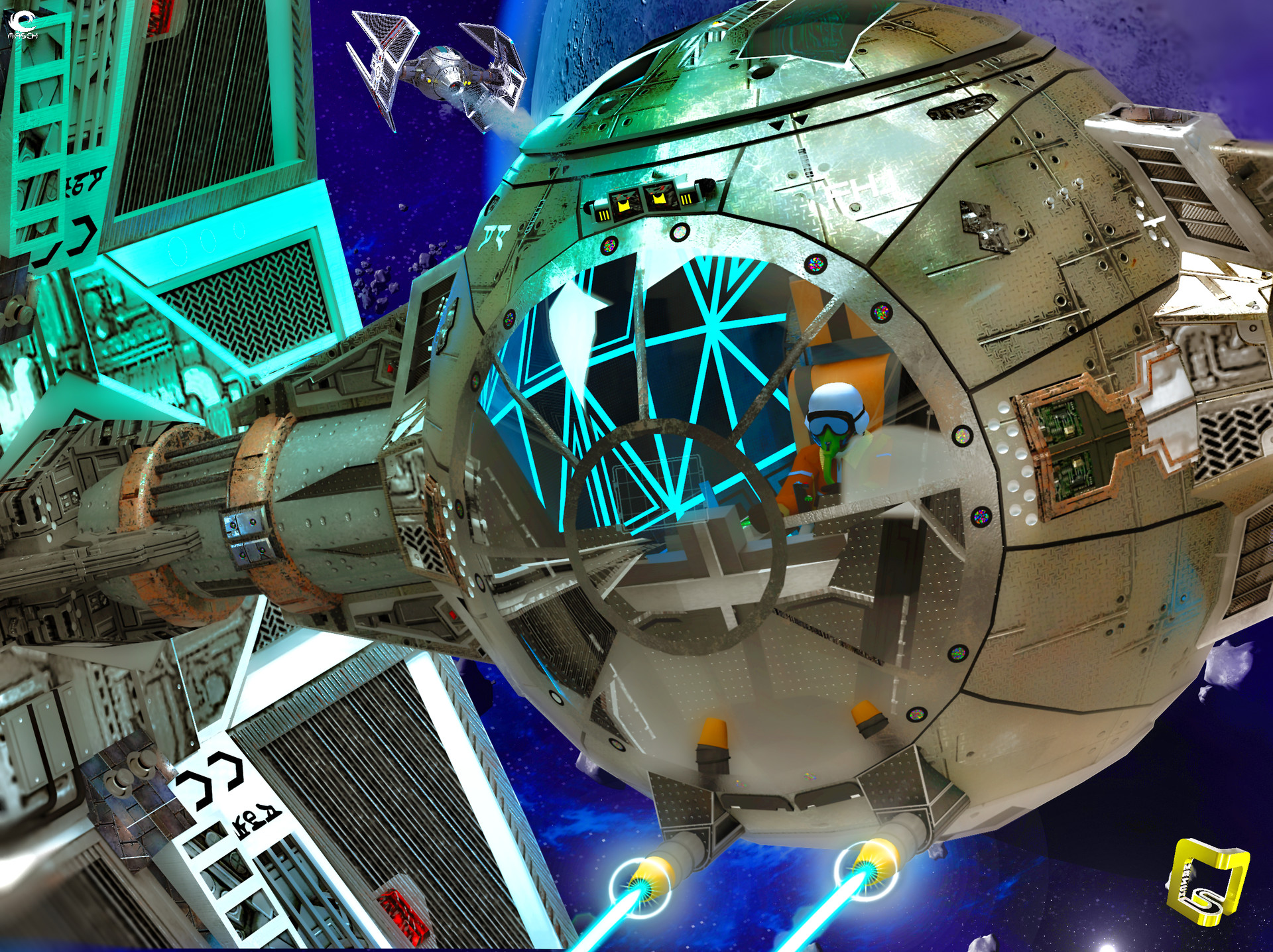 ArtStation - Spaceship Interceptor TR5