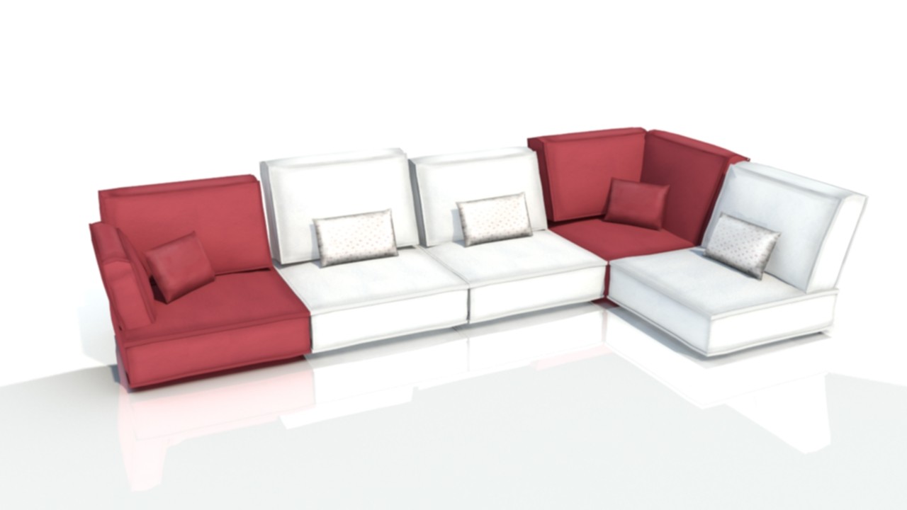 ArtStation - Modular Sofa 3D Model Prop