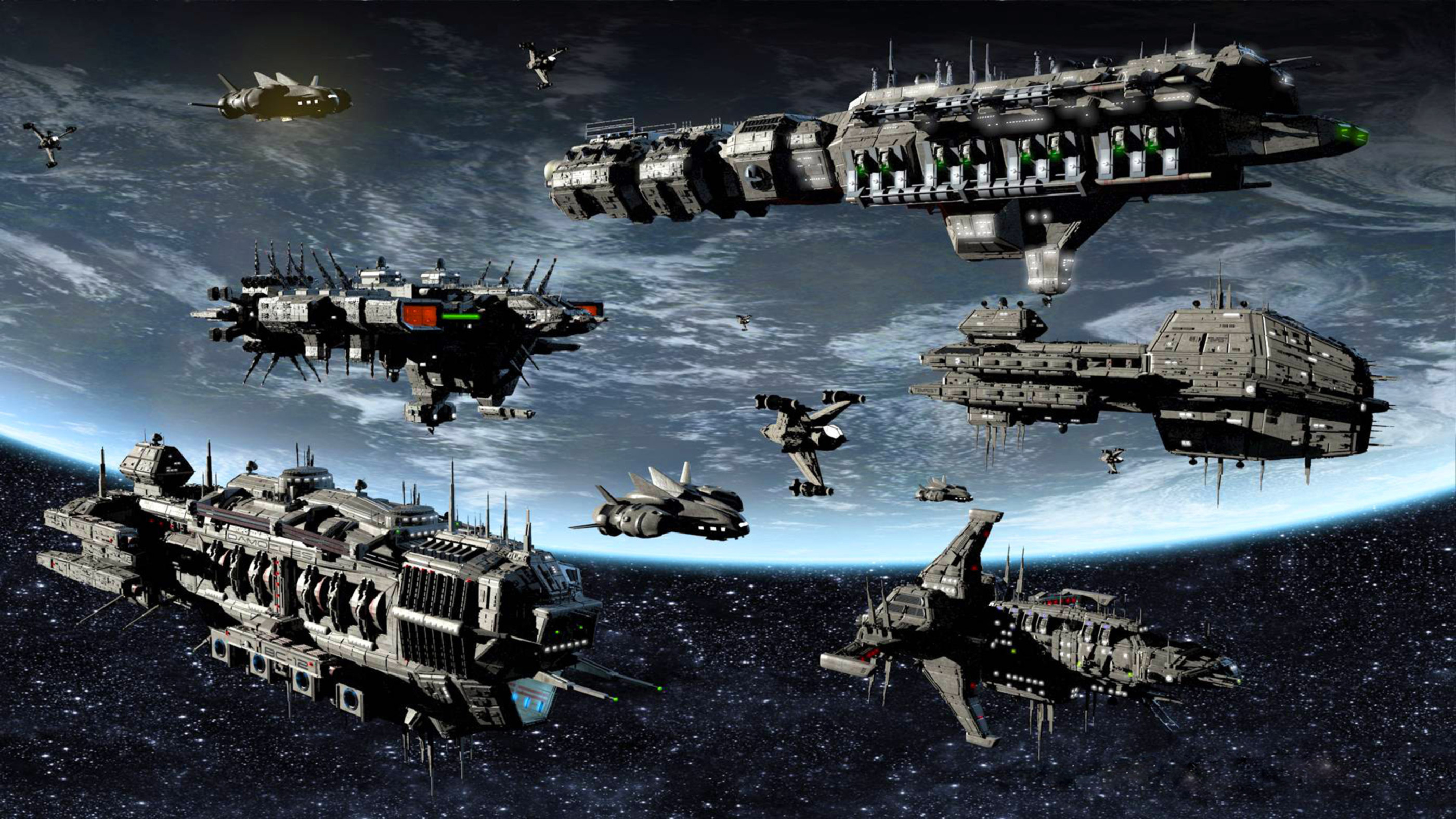 Space Fleet Concept Art