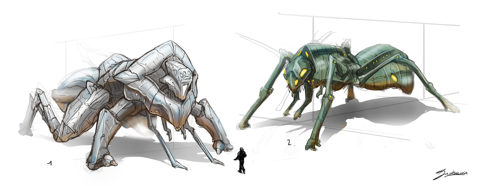ArtStation - Insectbots - Concept art