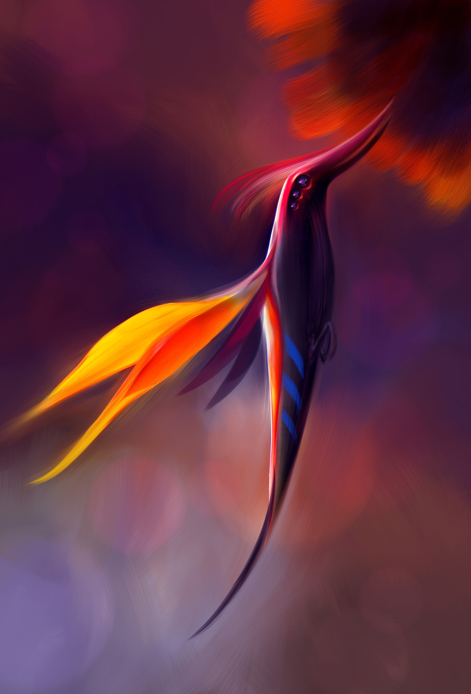 ArtStation - alien humming bird