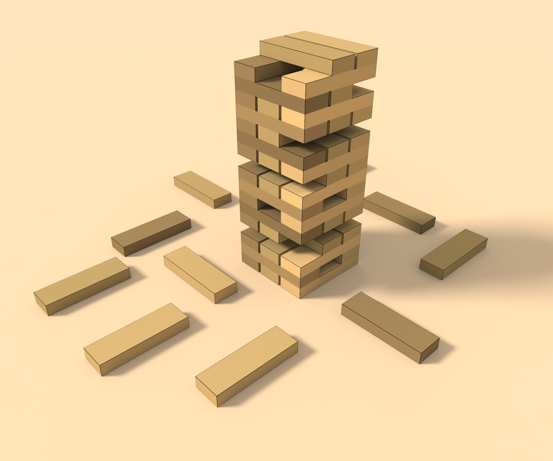 ArtStation - Classic Jenga