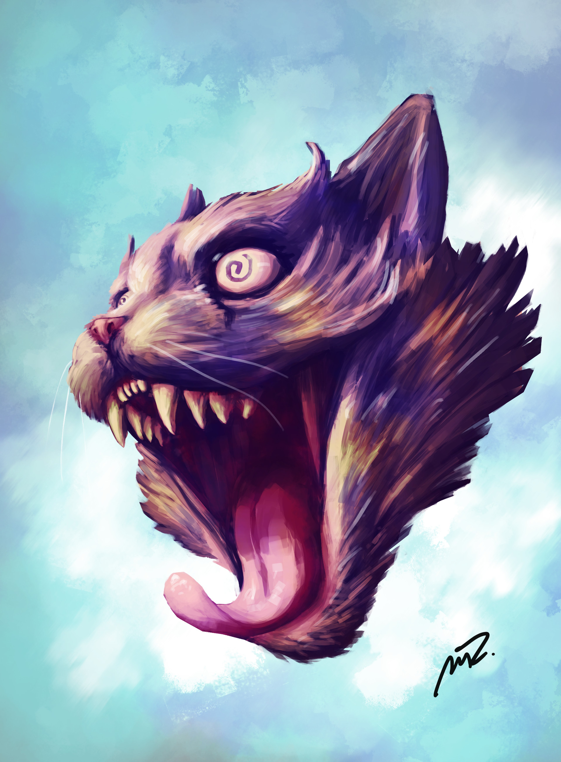 ArtStation - Cheshire the cat