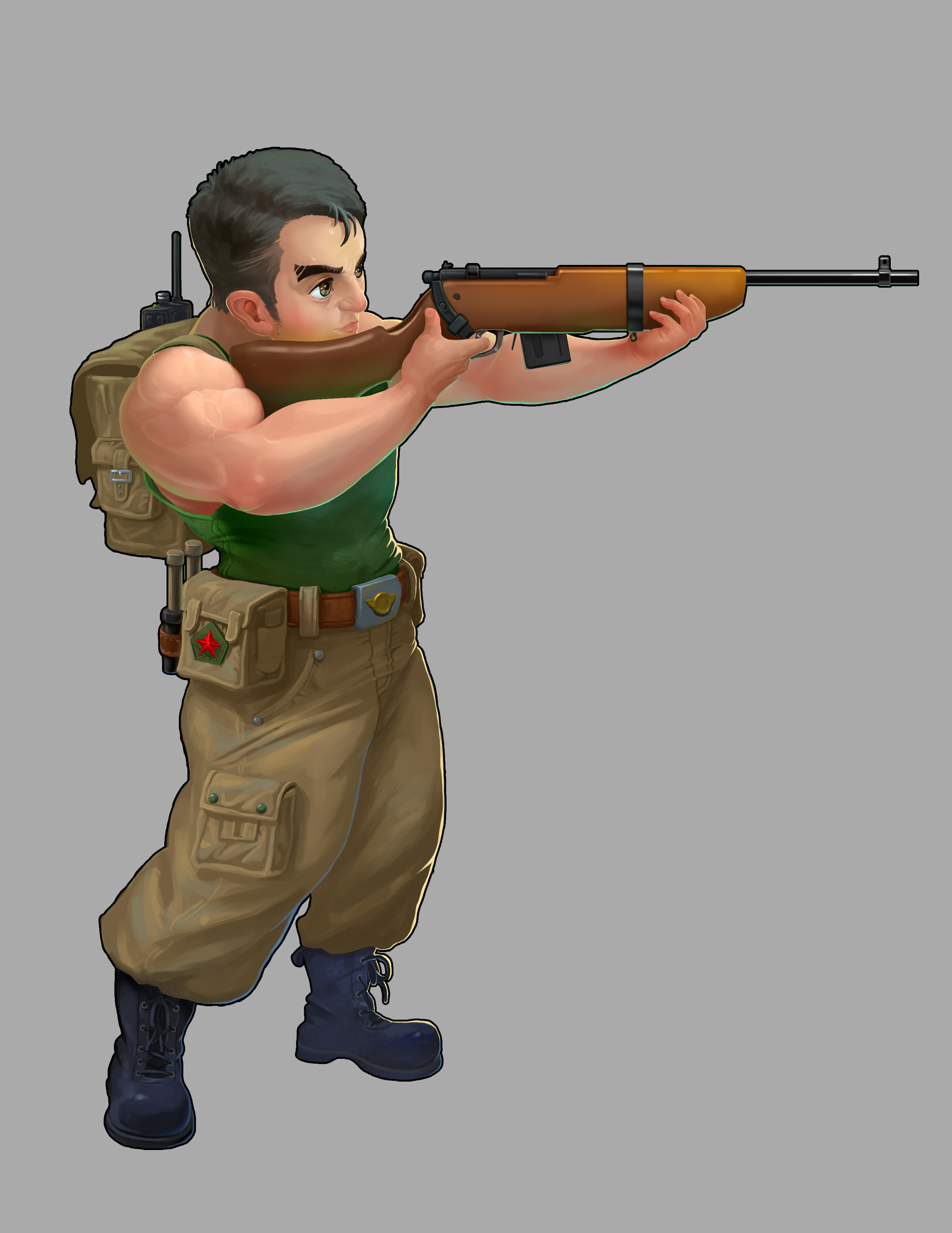 ArtStation - The early design of a war theme