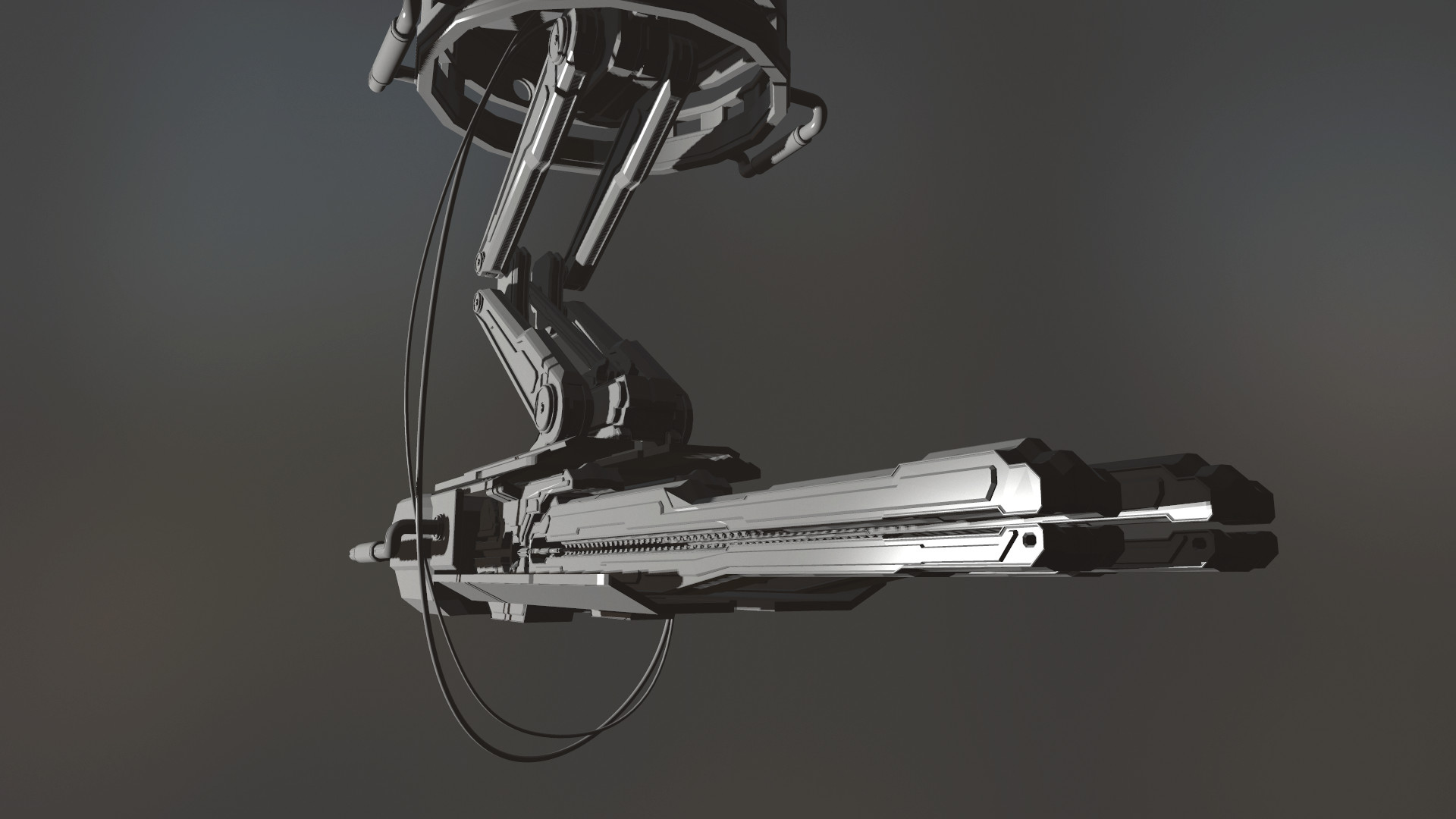 ArtStation - Railgun Turret | Weapon Concept