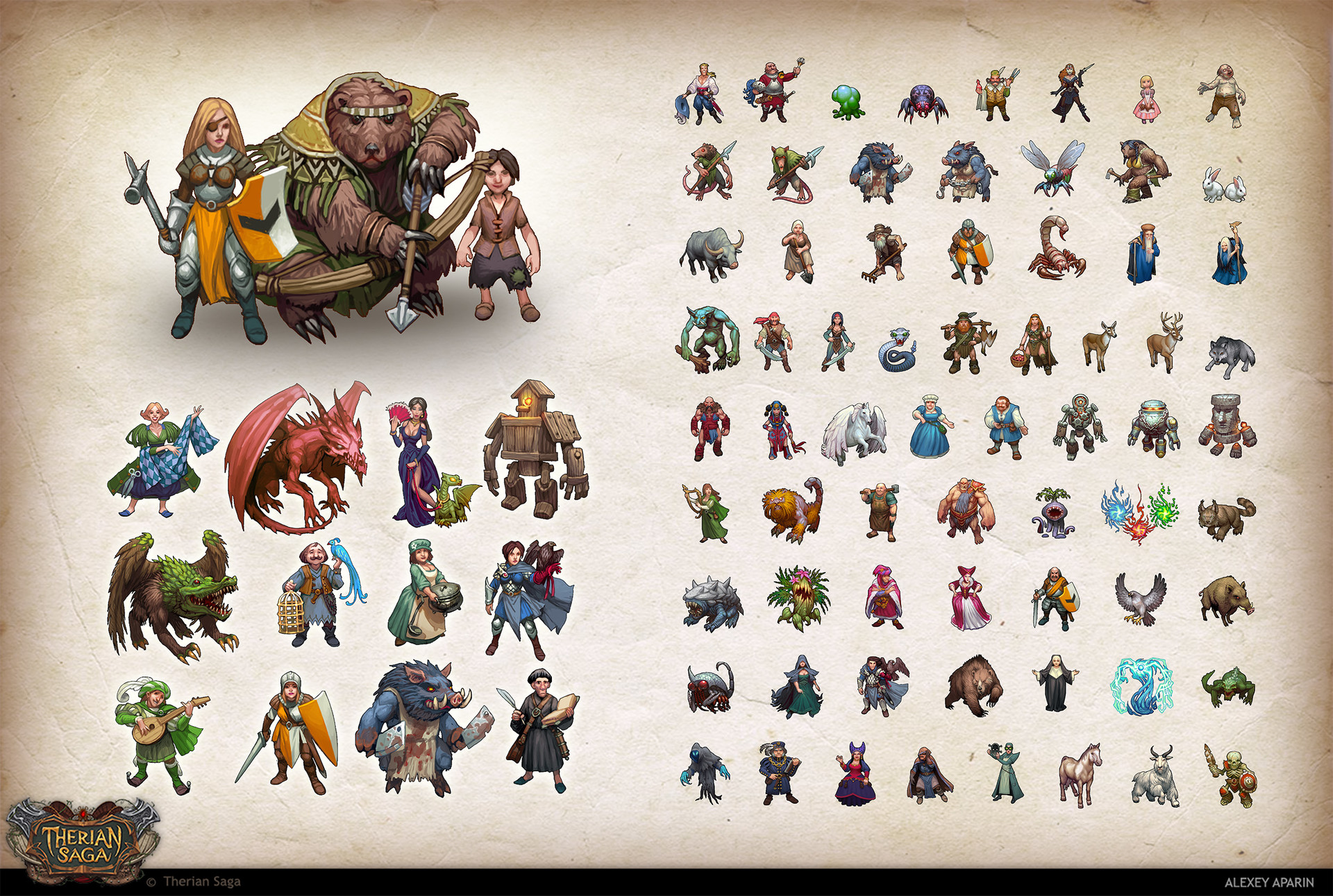 ArtStation - Therian Saga - Character art