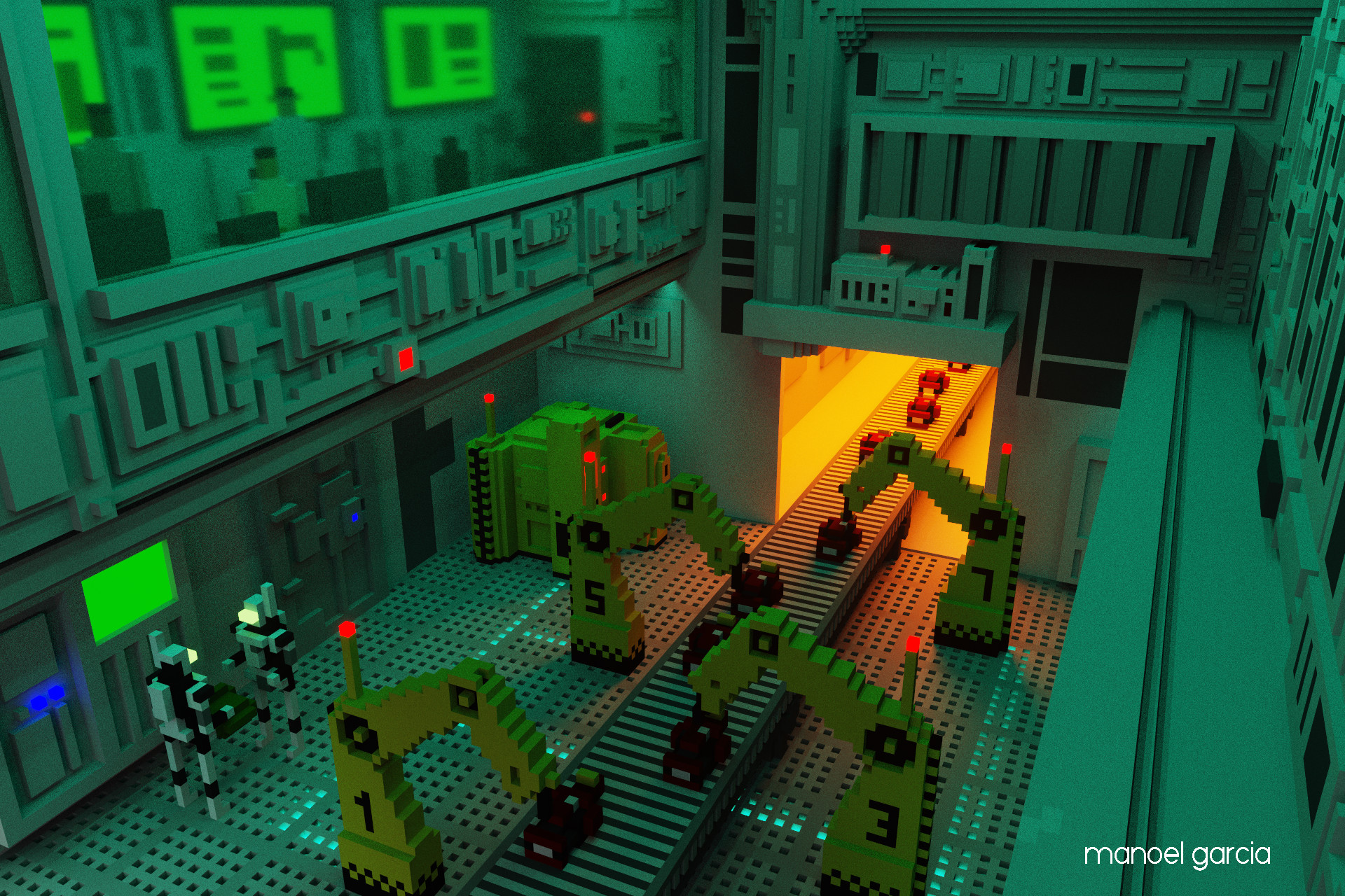 ArtStation - Robotic Assembly Line