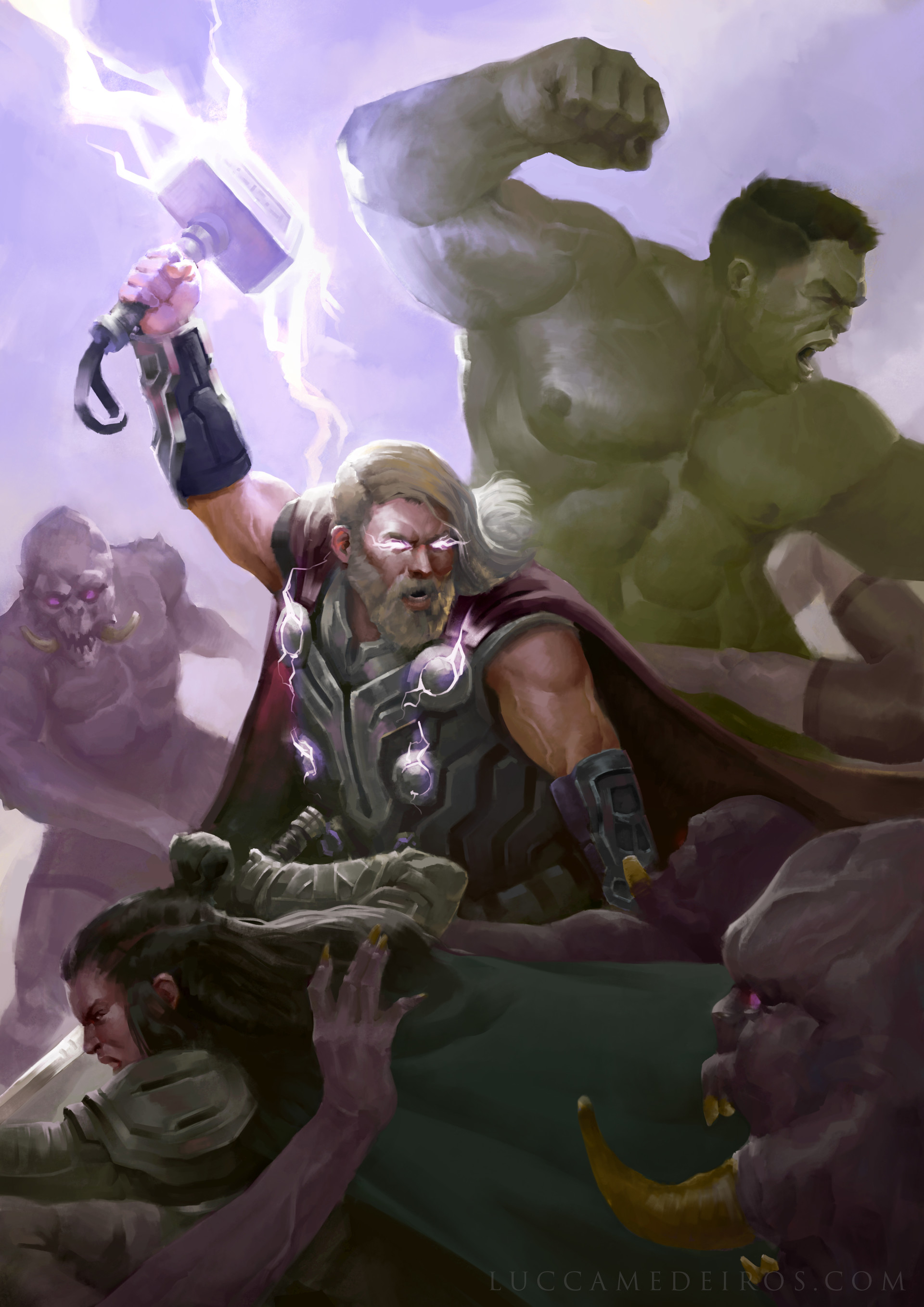 ArtStation - Thor poster Fan Art