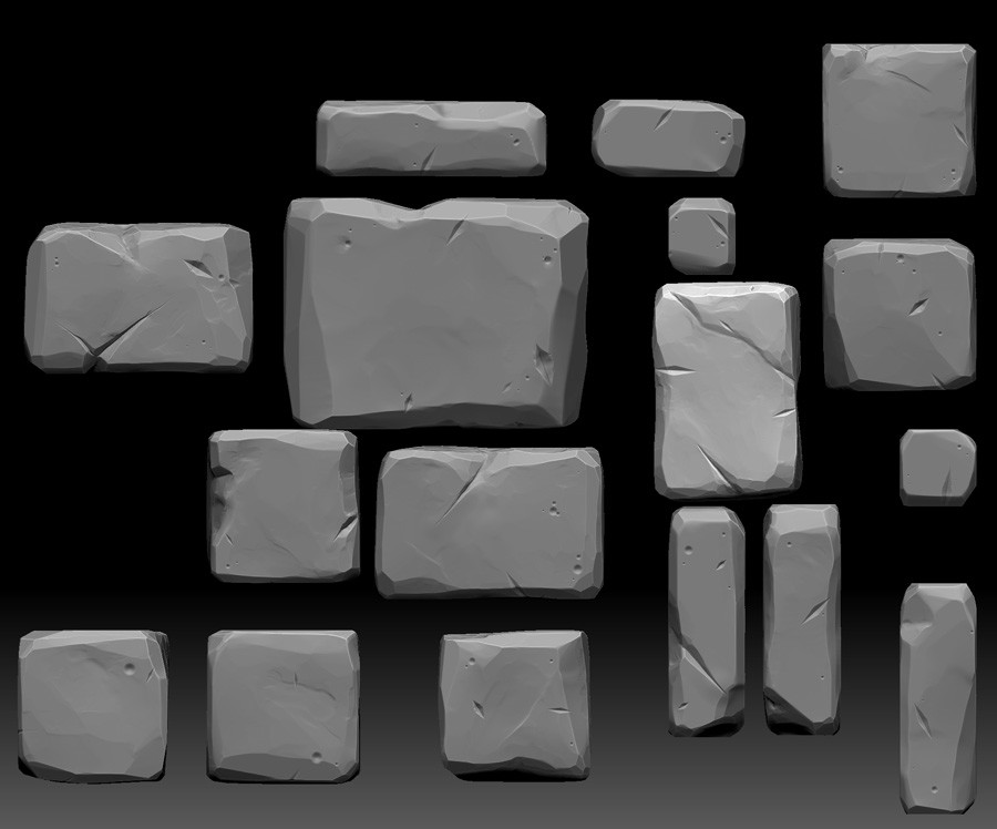 sunil mukherjee - Tiling Stone Wall to used as displacement on walls