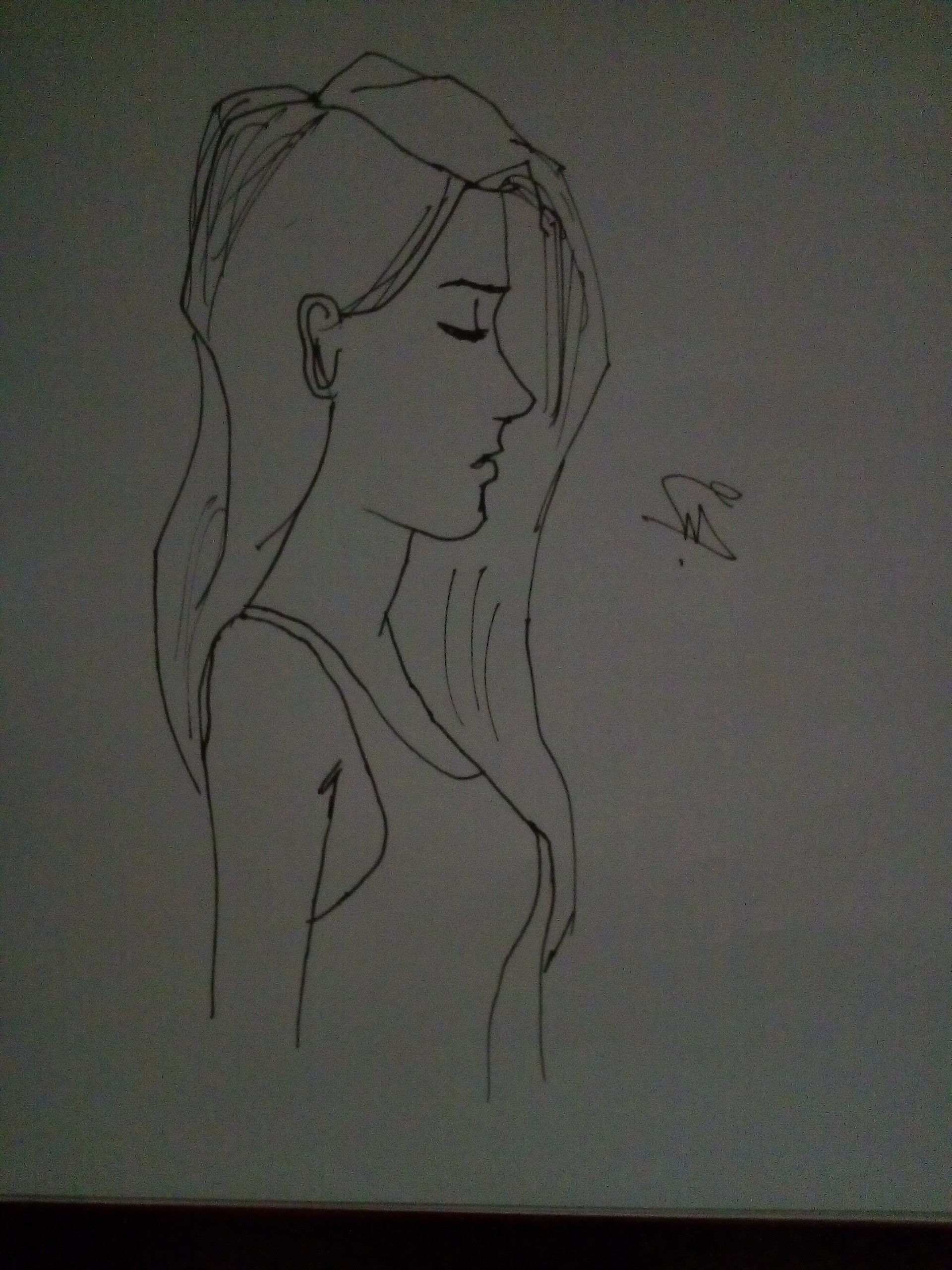 ArtStation - Simple line lady