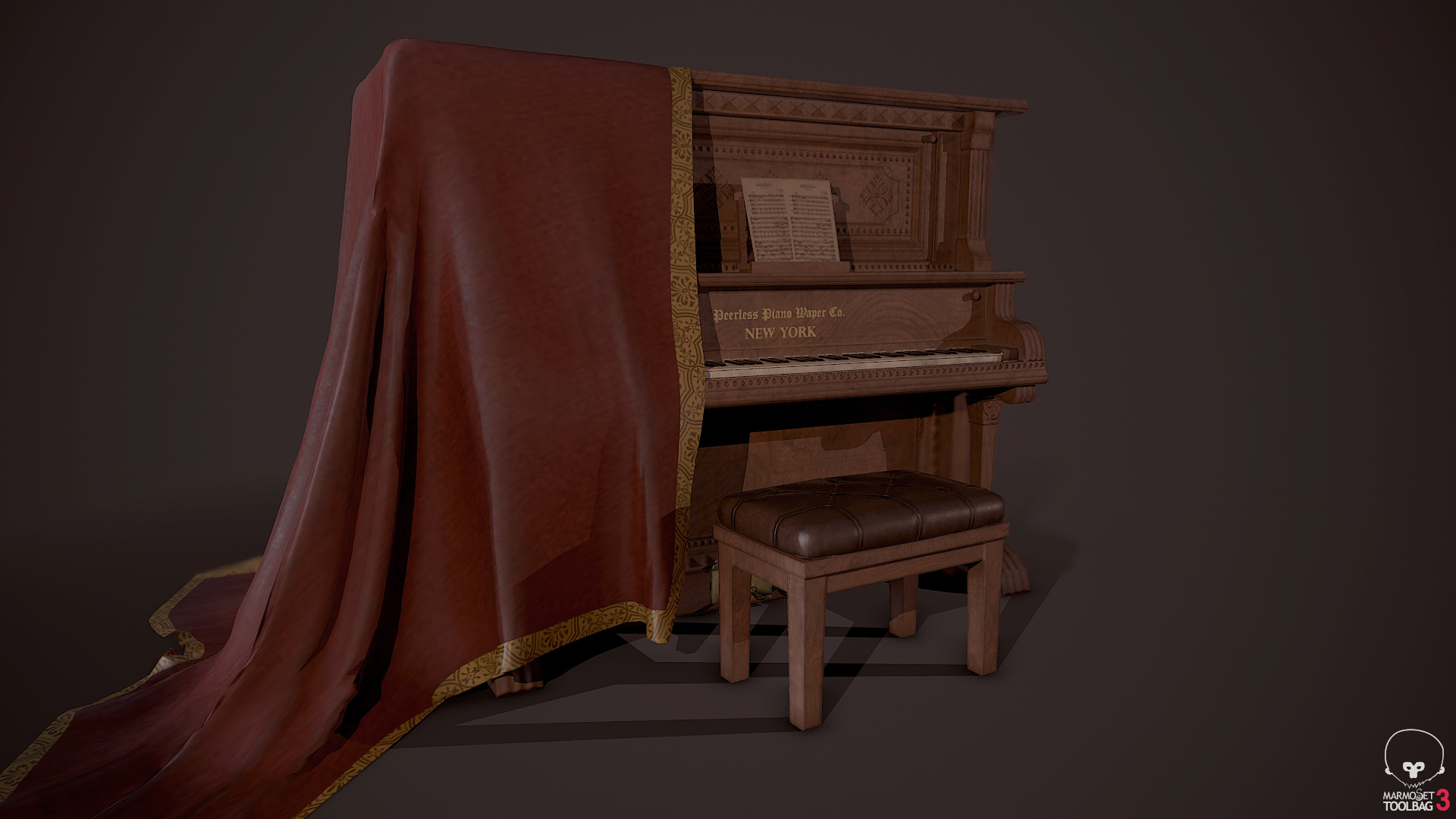 ArtStation - Saloon Piano