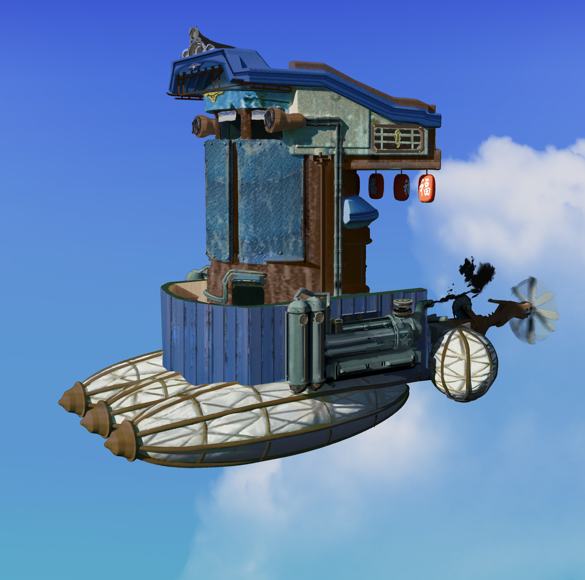 ArtStation - steam boat