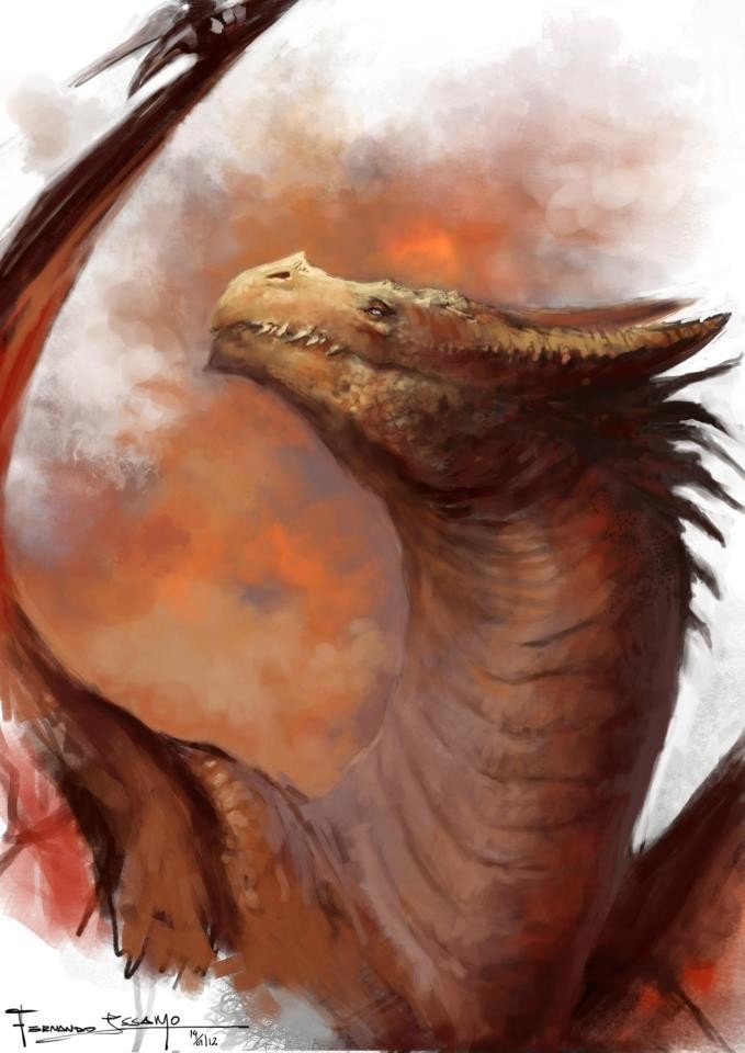 ArtStation - Red dragon head