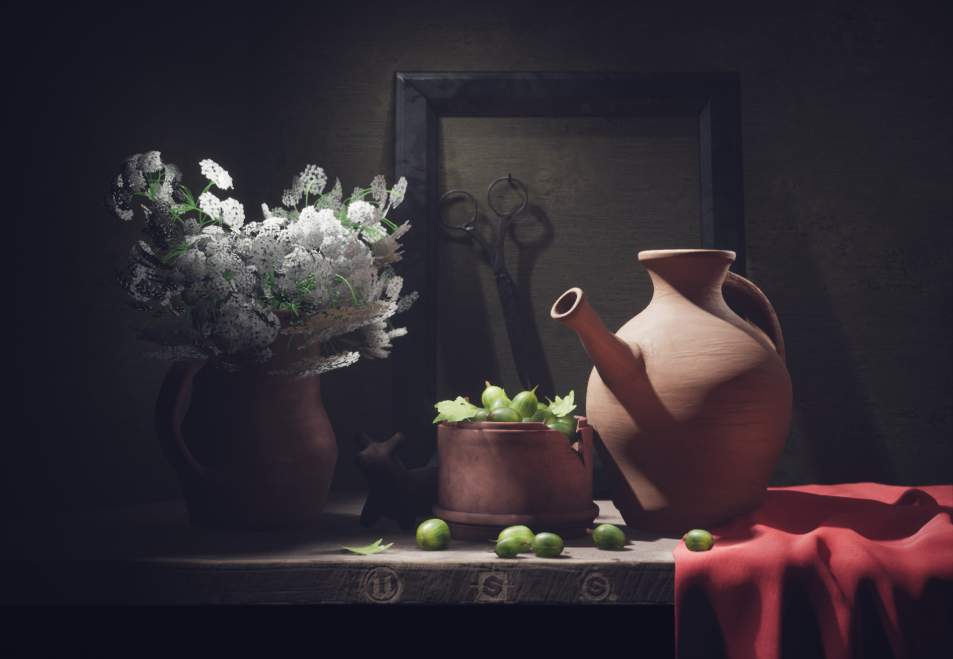 ArtStation - UE4 Still Life - Material And Light Study