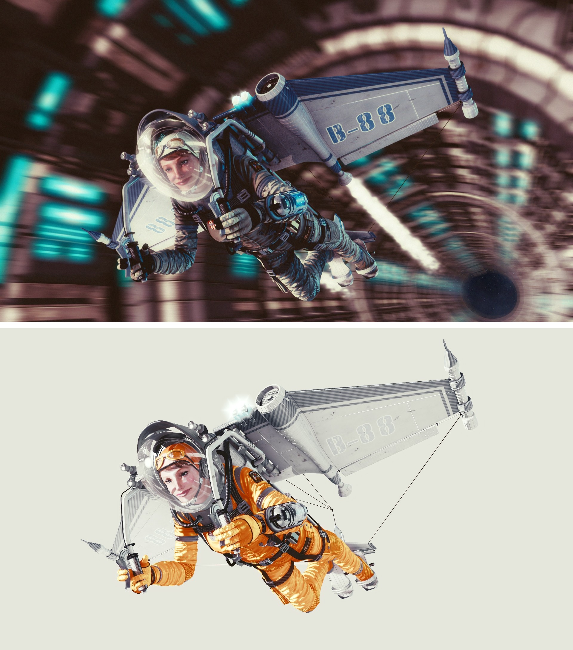 ArtStation - Jetpack Girly