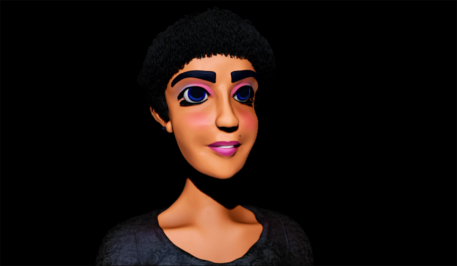 ArtStation - Female Colourfull Makeup Character