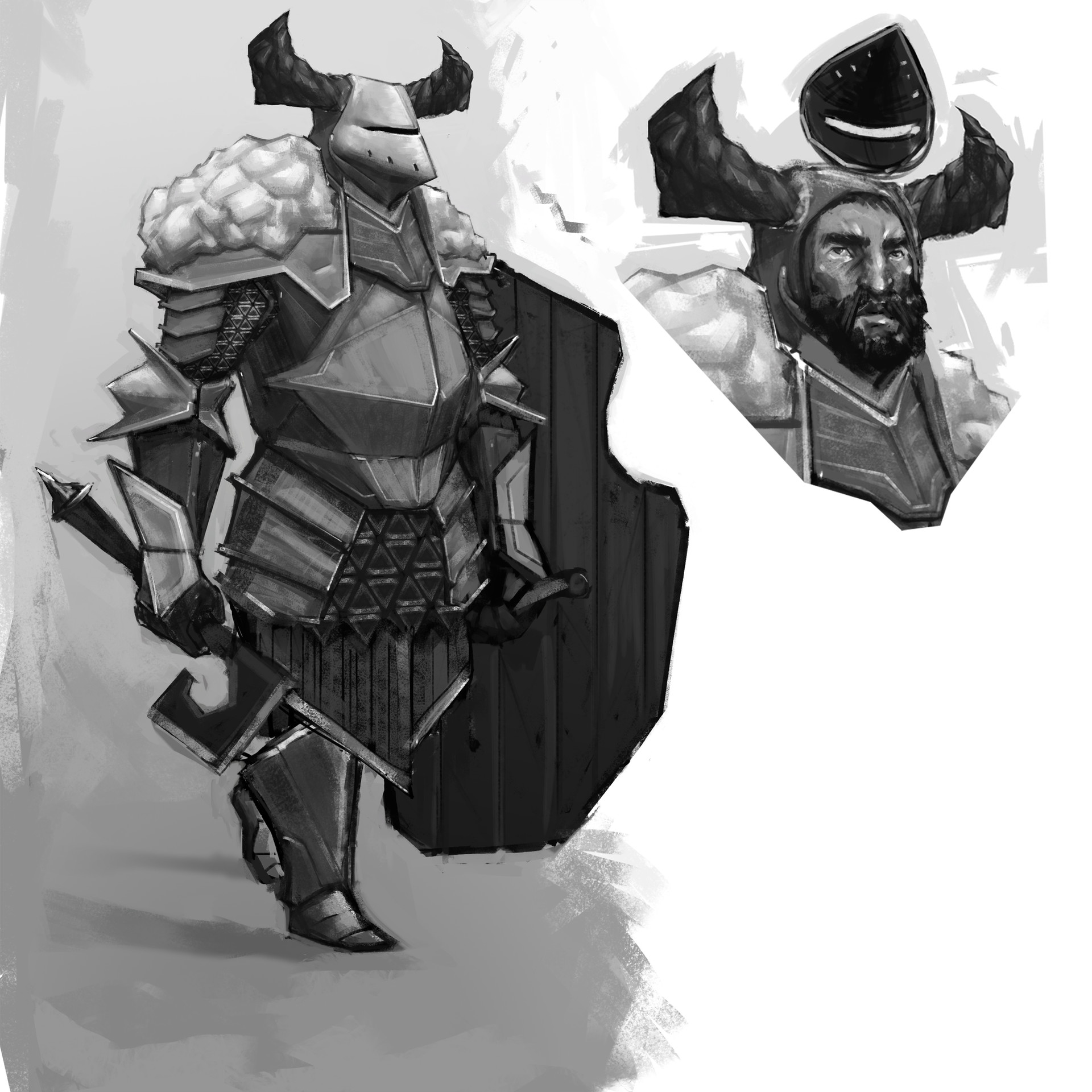 ArtStation - Ox knight, Alexander Croteau