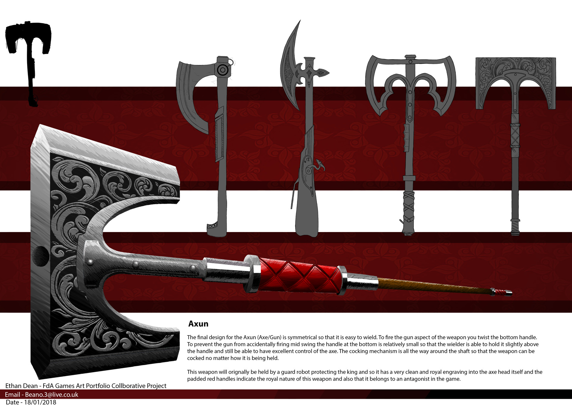 ArtStation - Axun (Axe/Gun) Design page