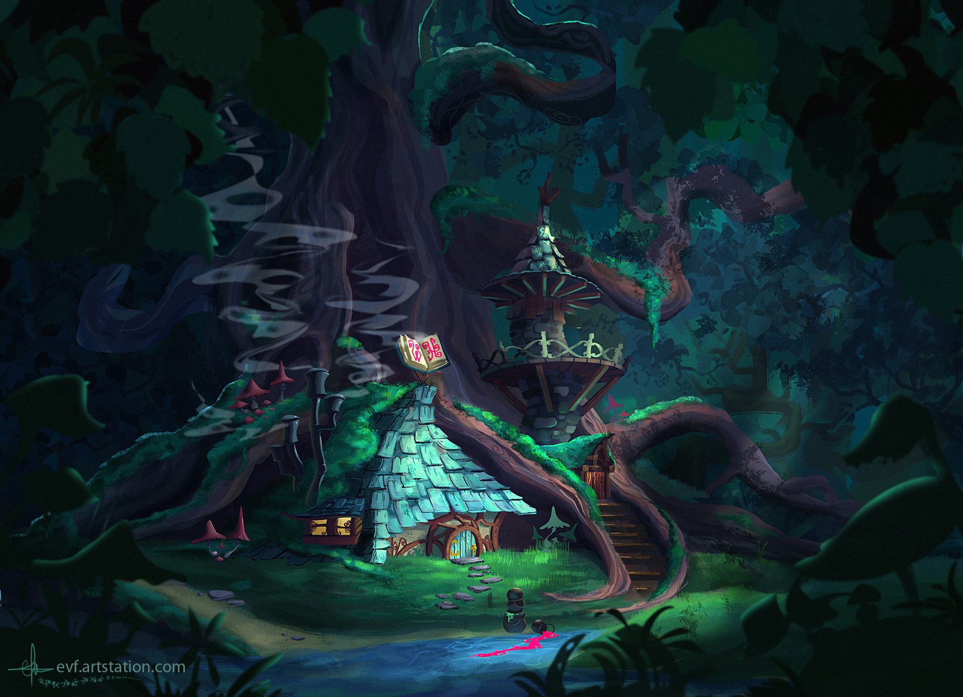 ArtStation - Wizard hut