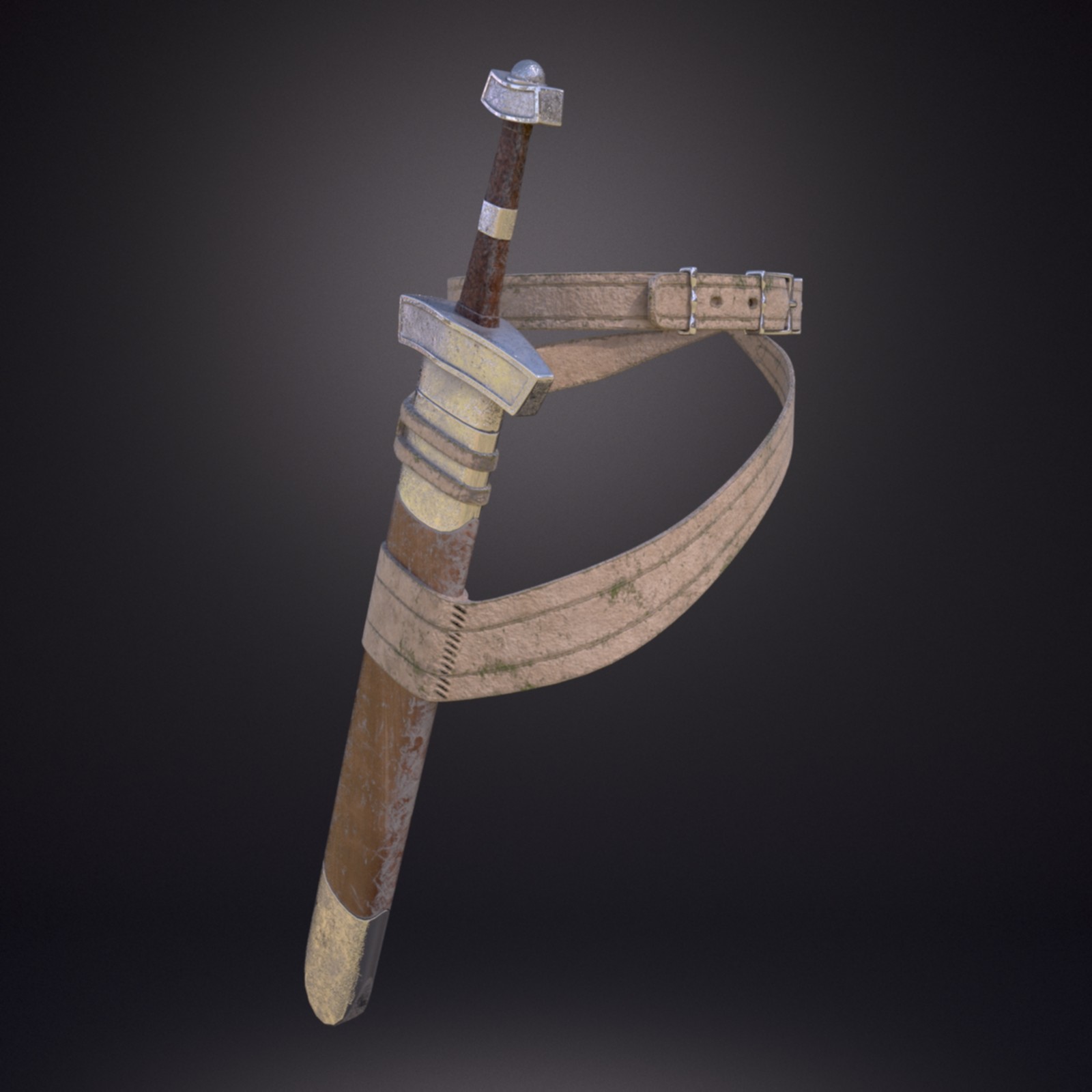 ArtStation - Sword with scabbard 3d model