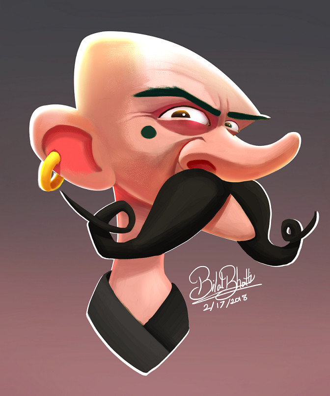 RAI Bilal Ahmed Bhatti - DACOIT character design