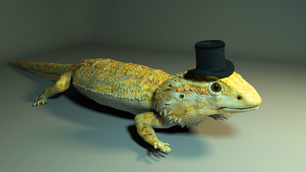 ArtStation - Bearded Dragon Sculpt