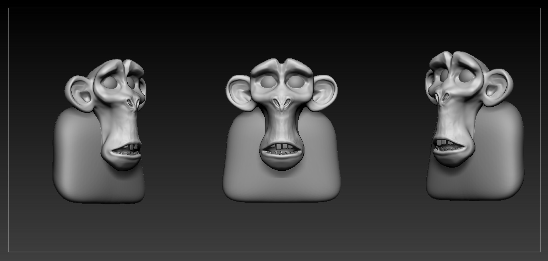 ArtStation - Fun Monkey Sculpt