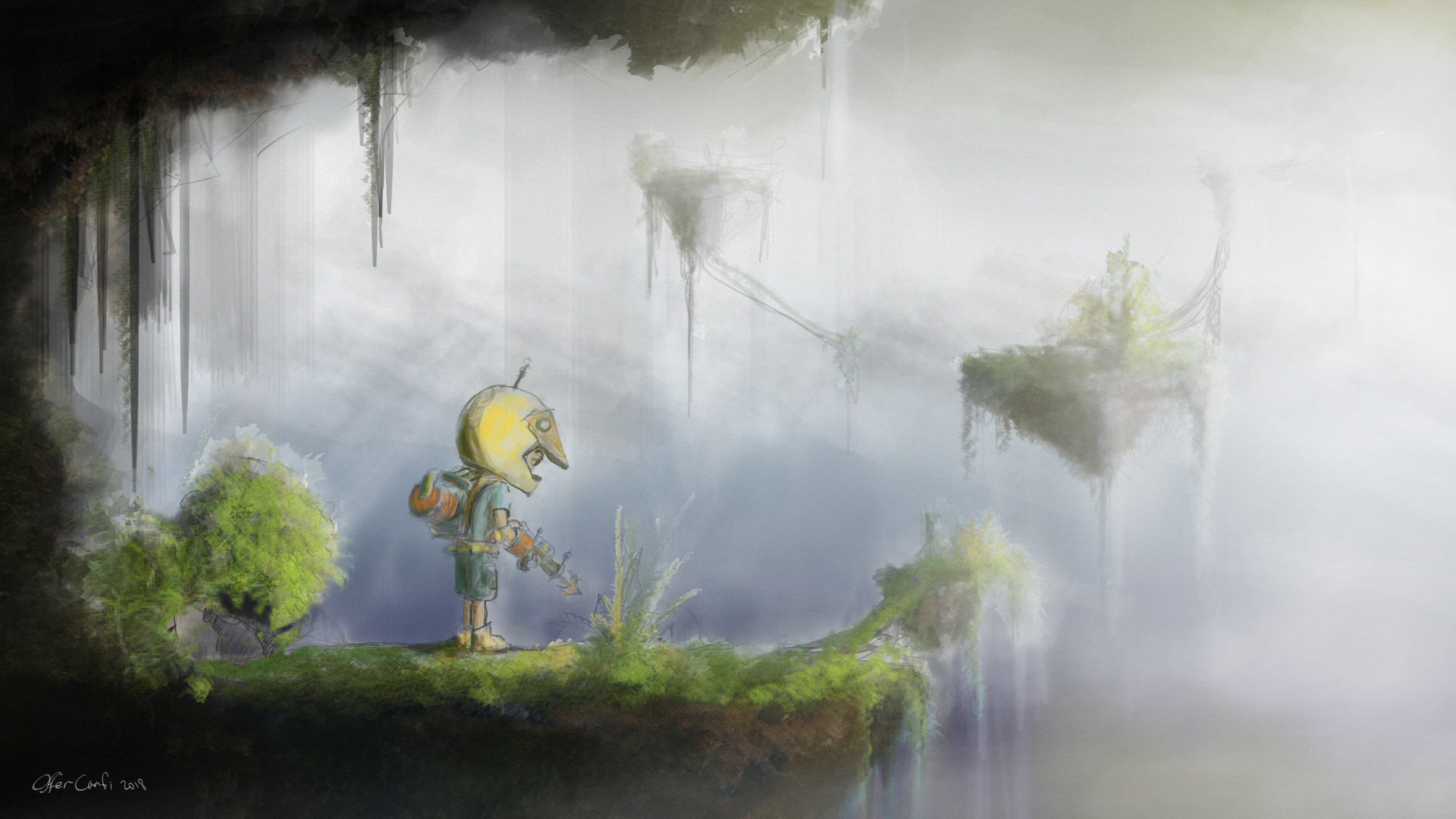 broken world drawing