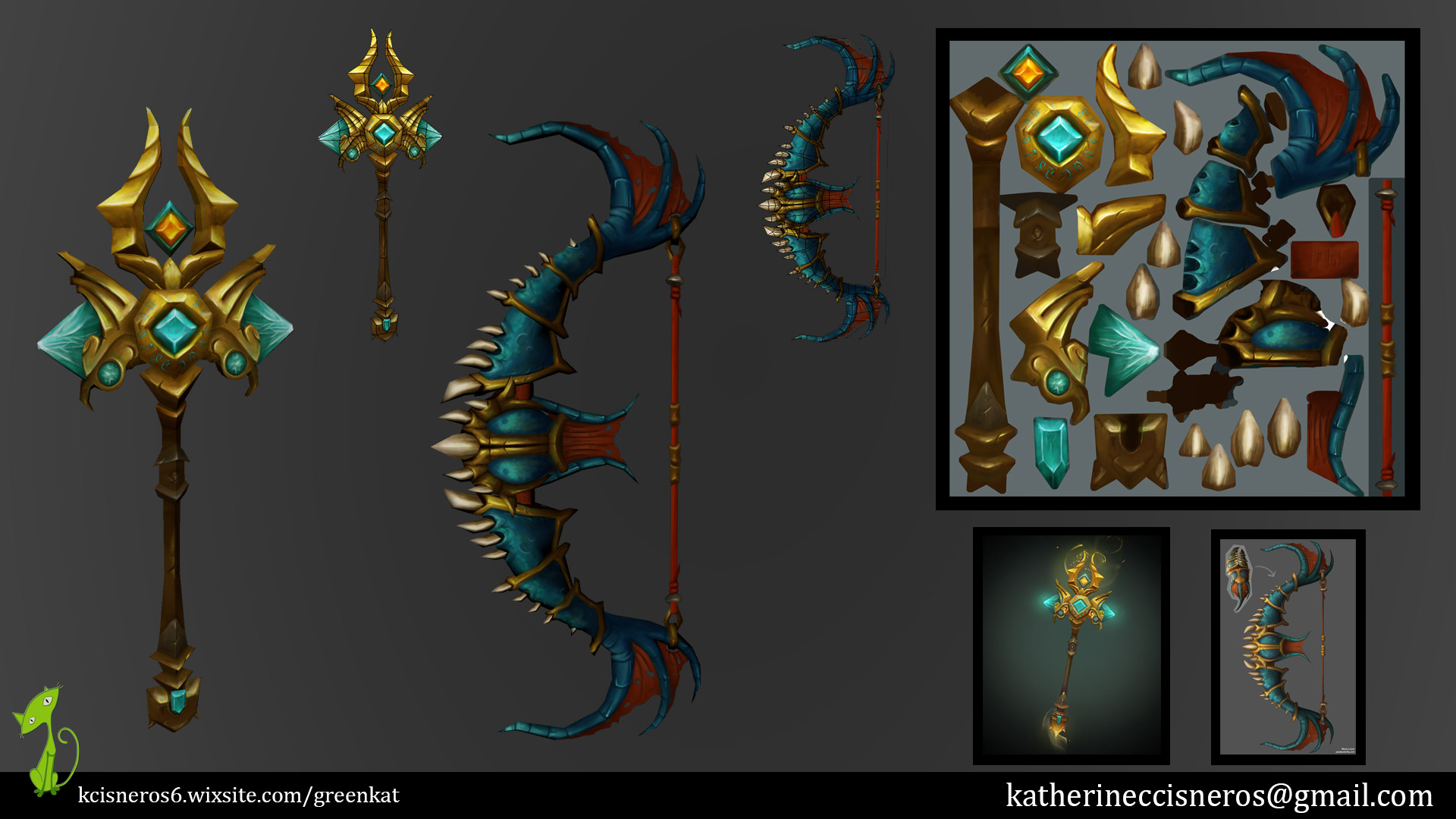 ArtStation - Staff and Bow