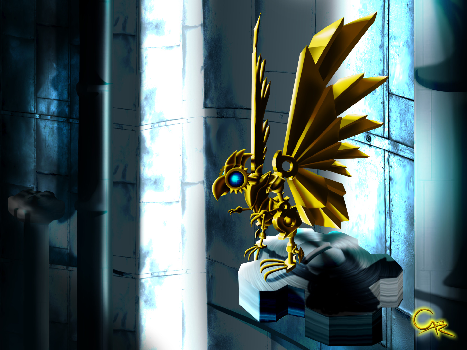 ArtStation - Antique Mecha-Bird