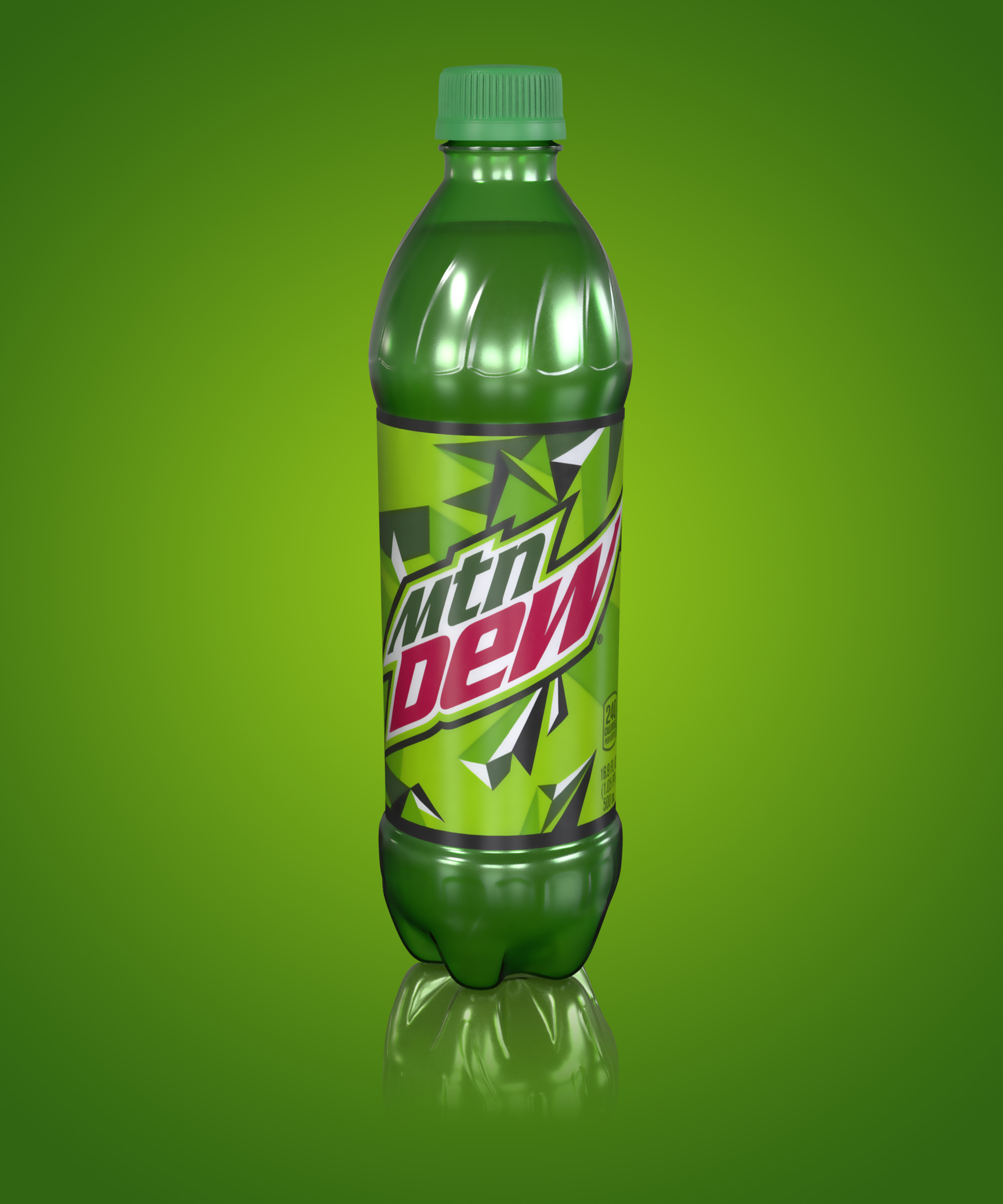 ArtStation - Mountain Dew Bottle Render